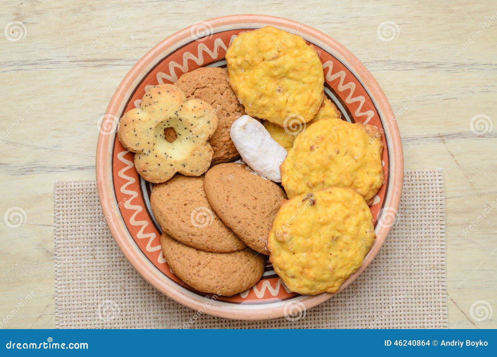 Different Cookies Clay Plate Stock Photos - Free & Royalty-Free Stock ...