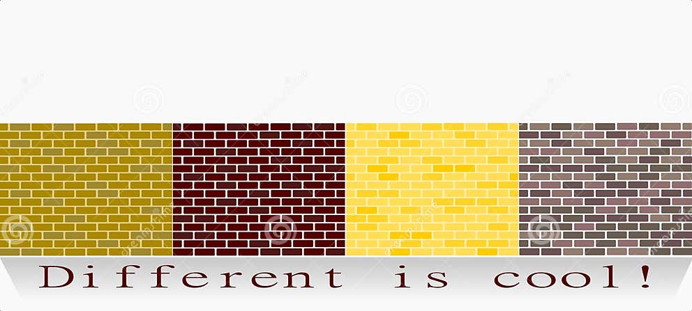 Different is cool! stock illustration. Illustration of funny - 4532477