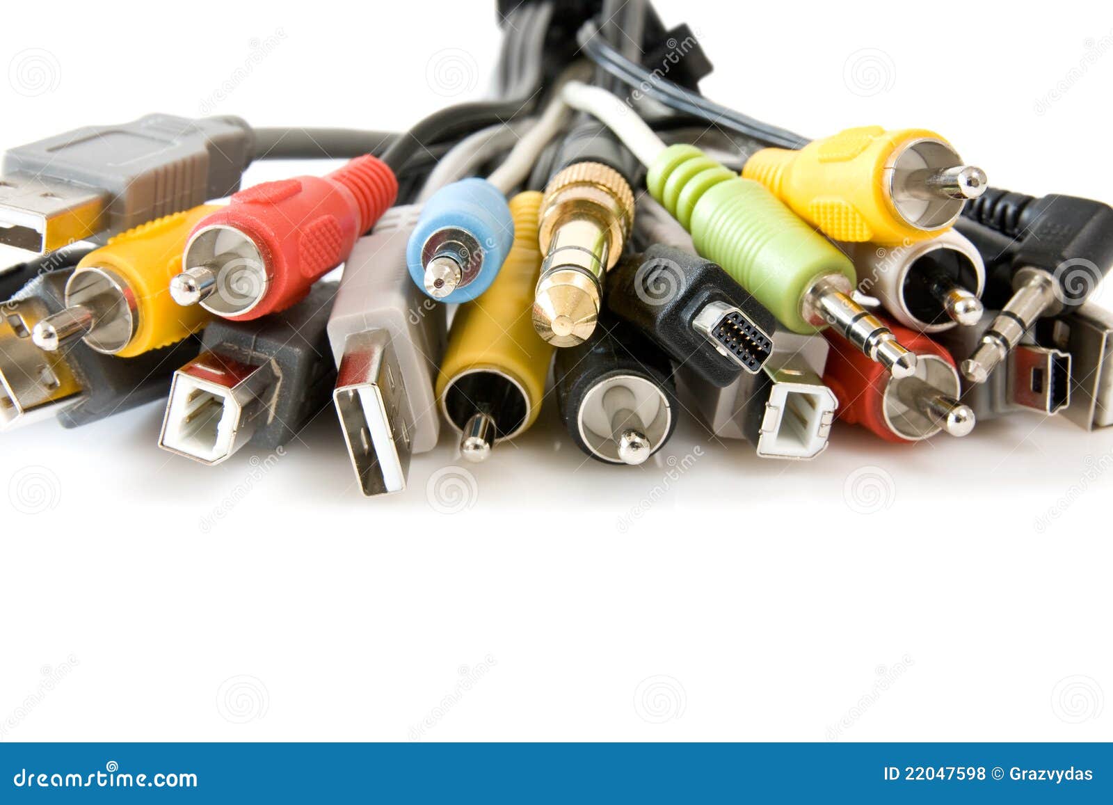 Different cords and cables stock photo. Image of wire - 22047598
