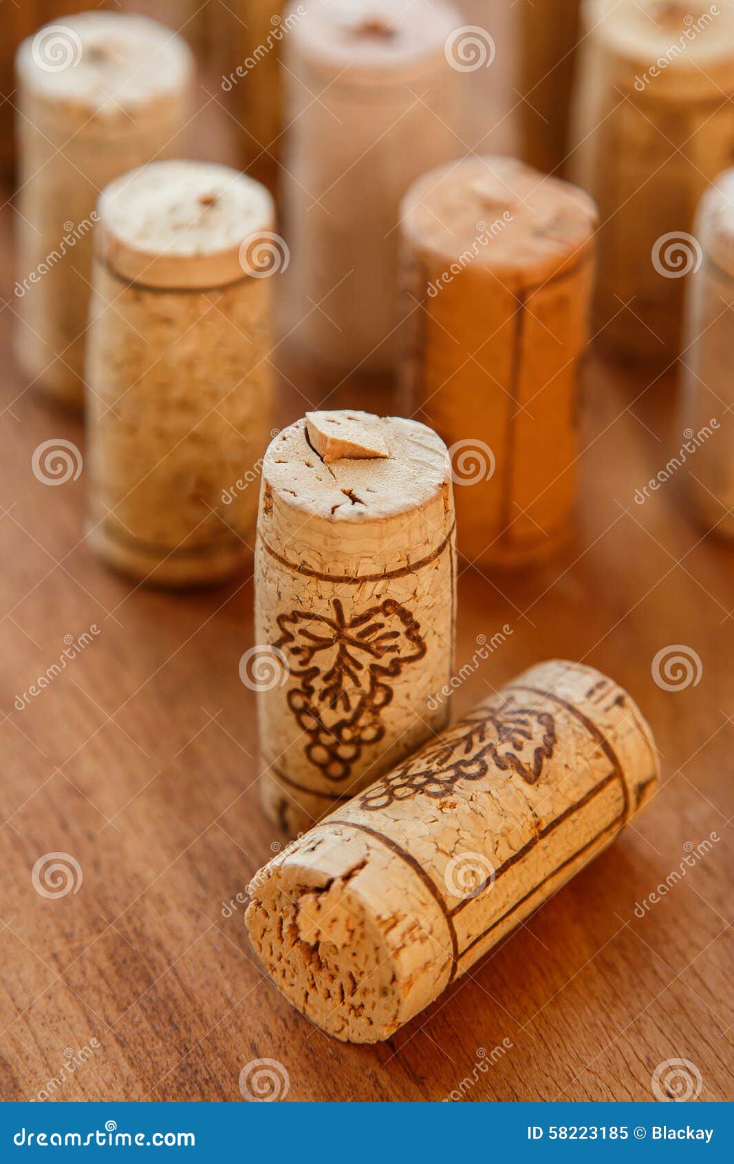 Different Corks on the Table Stock Image - Image of corks, heap: 58223185