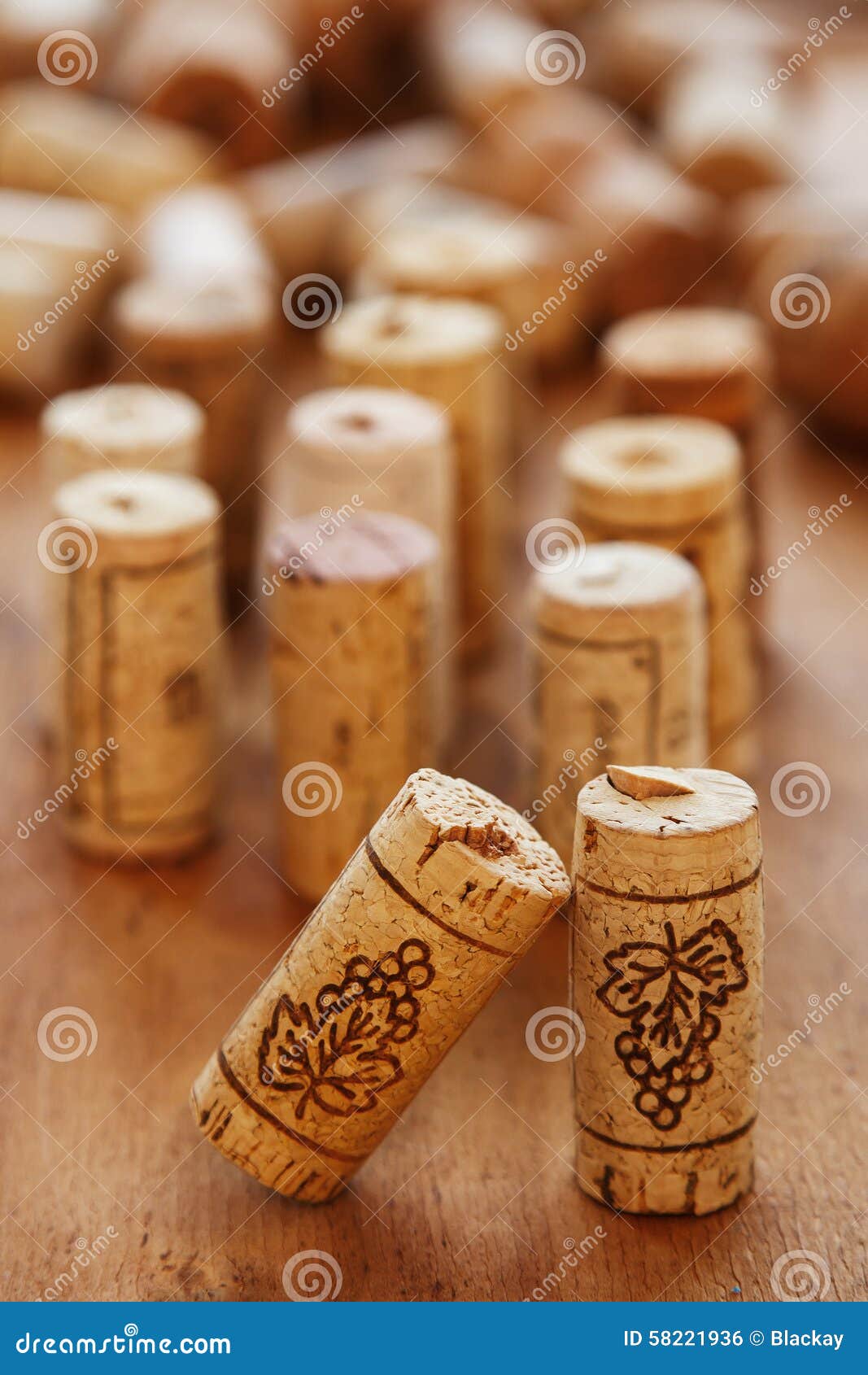Different corks stock photo. Image of natural, food, dinner - 58221936