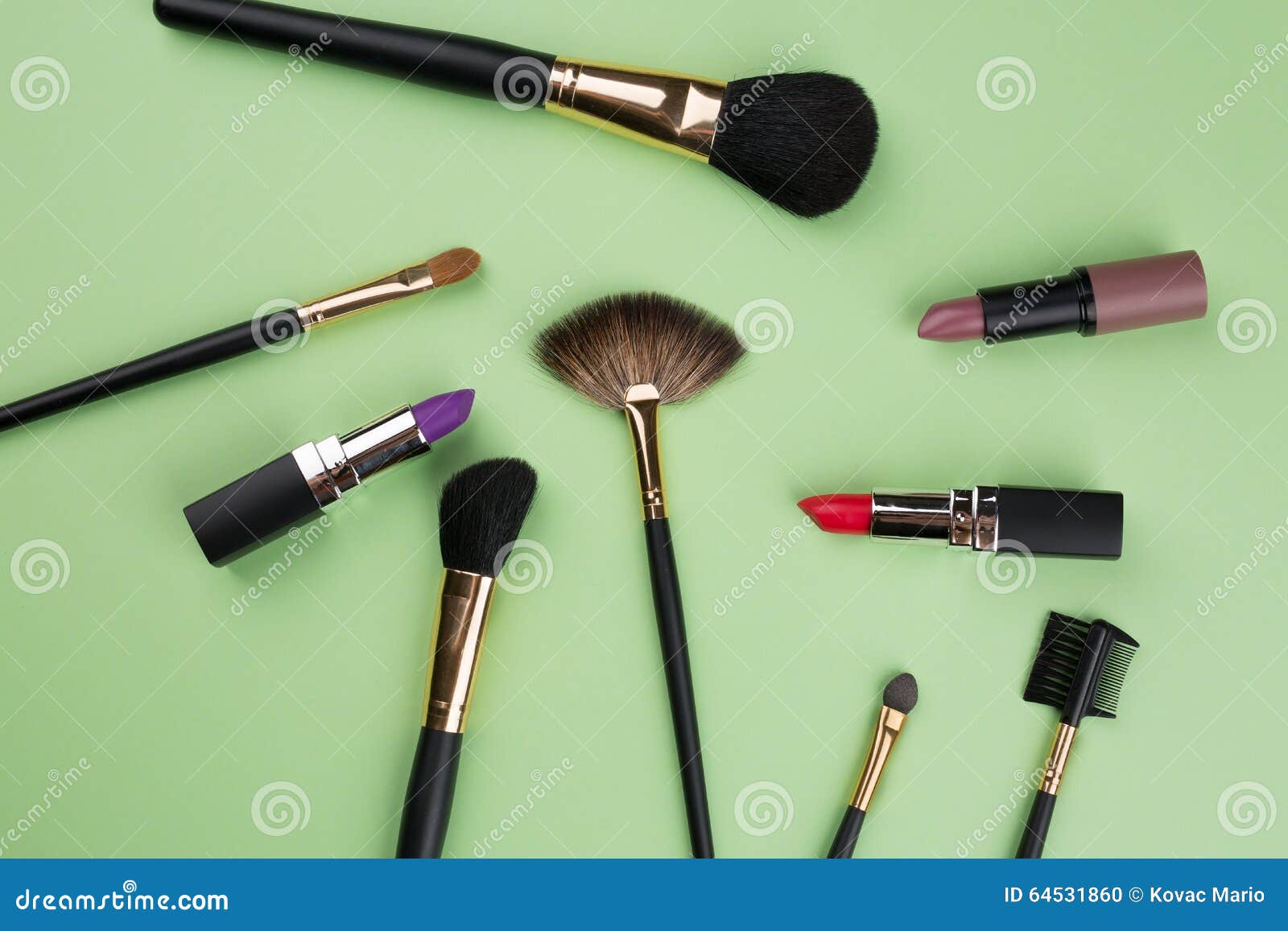 Different cosmetics stock photo. Image of gloss, colorful - 64531860