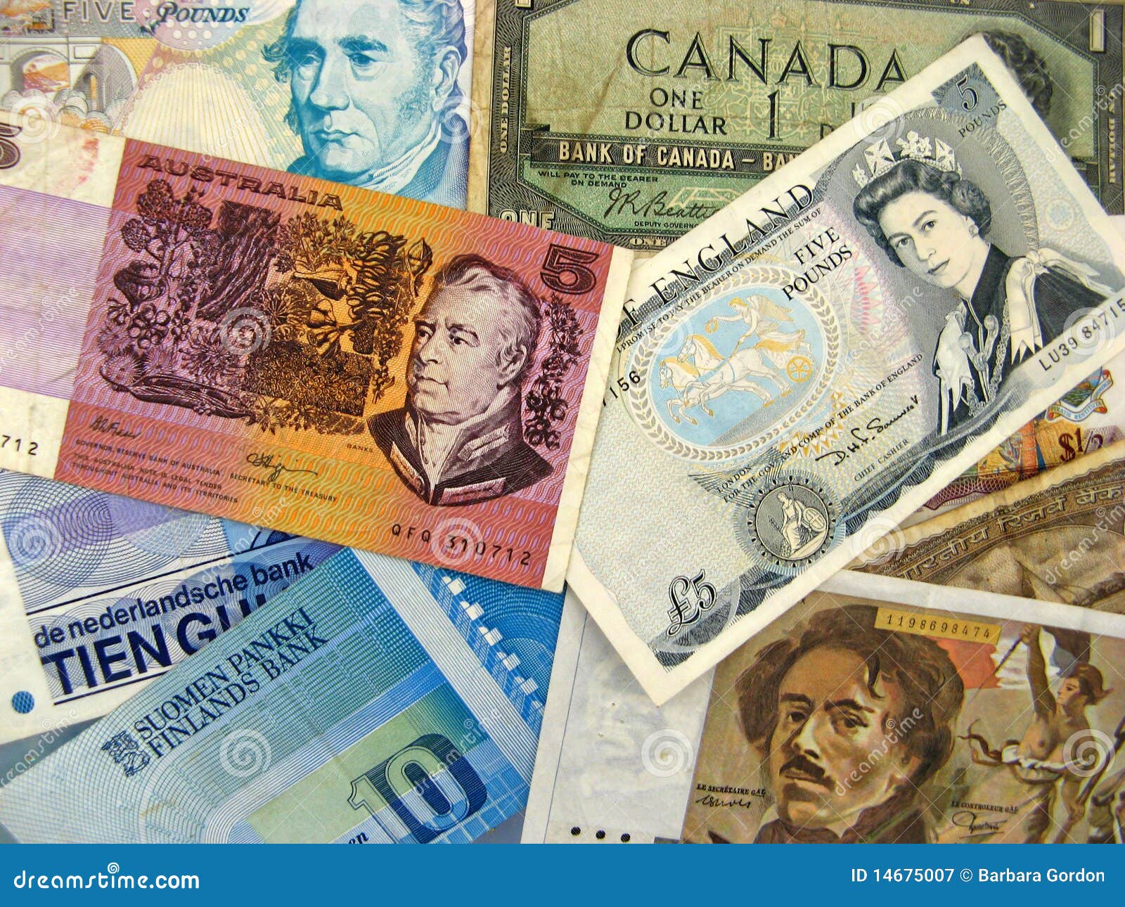 Different Country Banknotes Stock Image - Image of heap, details: 14675007