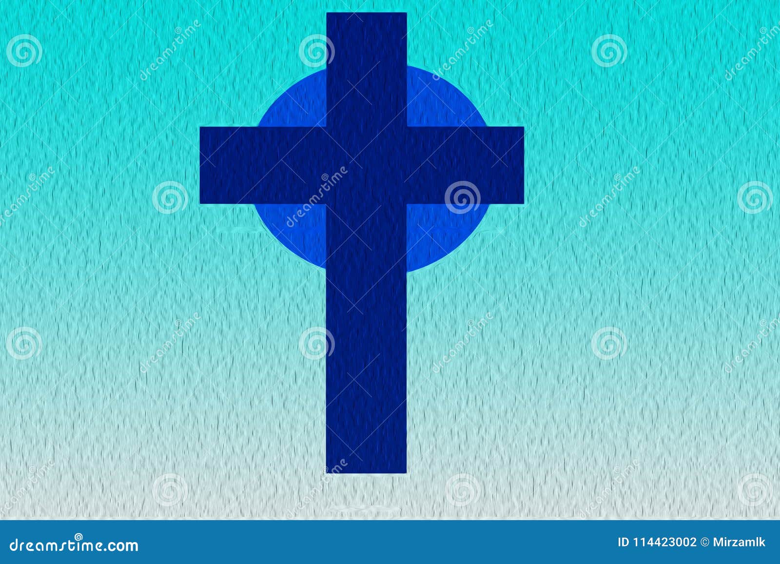 Different Crosses Drawn on a Gradient with Different Colors. Stock ...