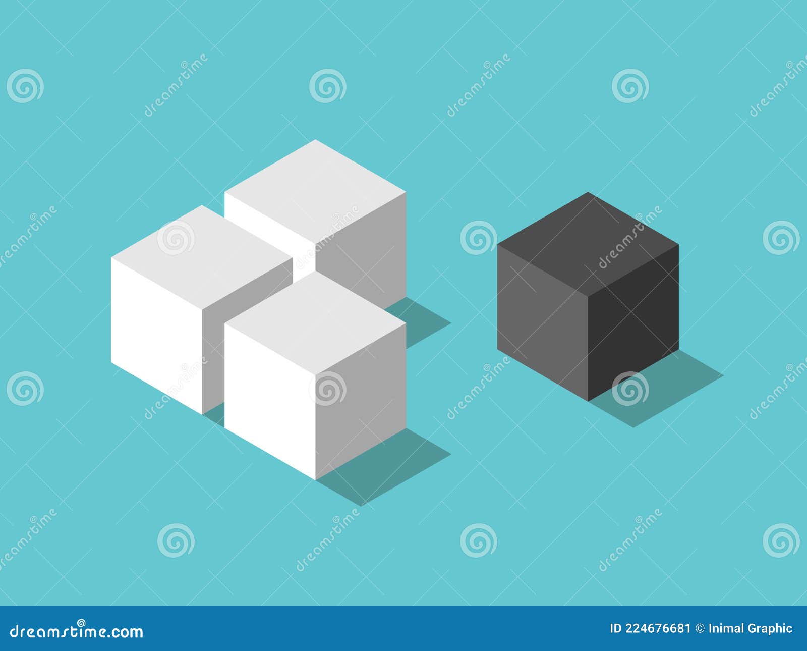 Different Cube Royalty-Free Stock Photography | CartoonDealer.com #14279885
