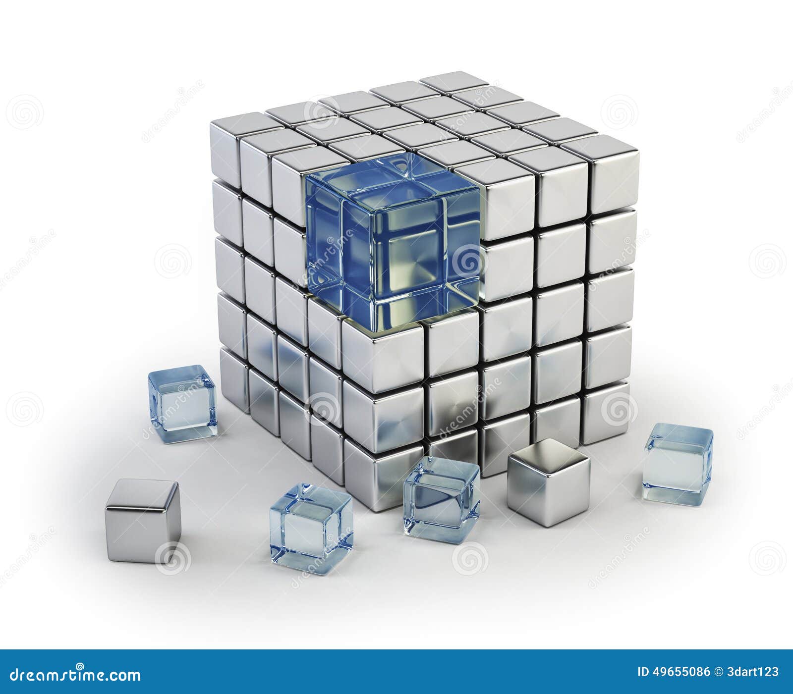 Different cube stock illustration. Illustration of unique - 49655086