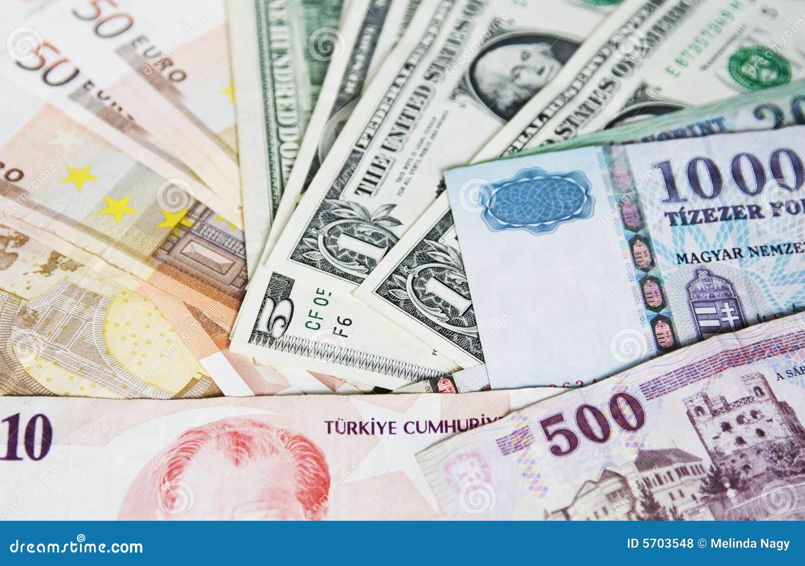 Different currencies stock photo. Image of paying, forint - 5703548