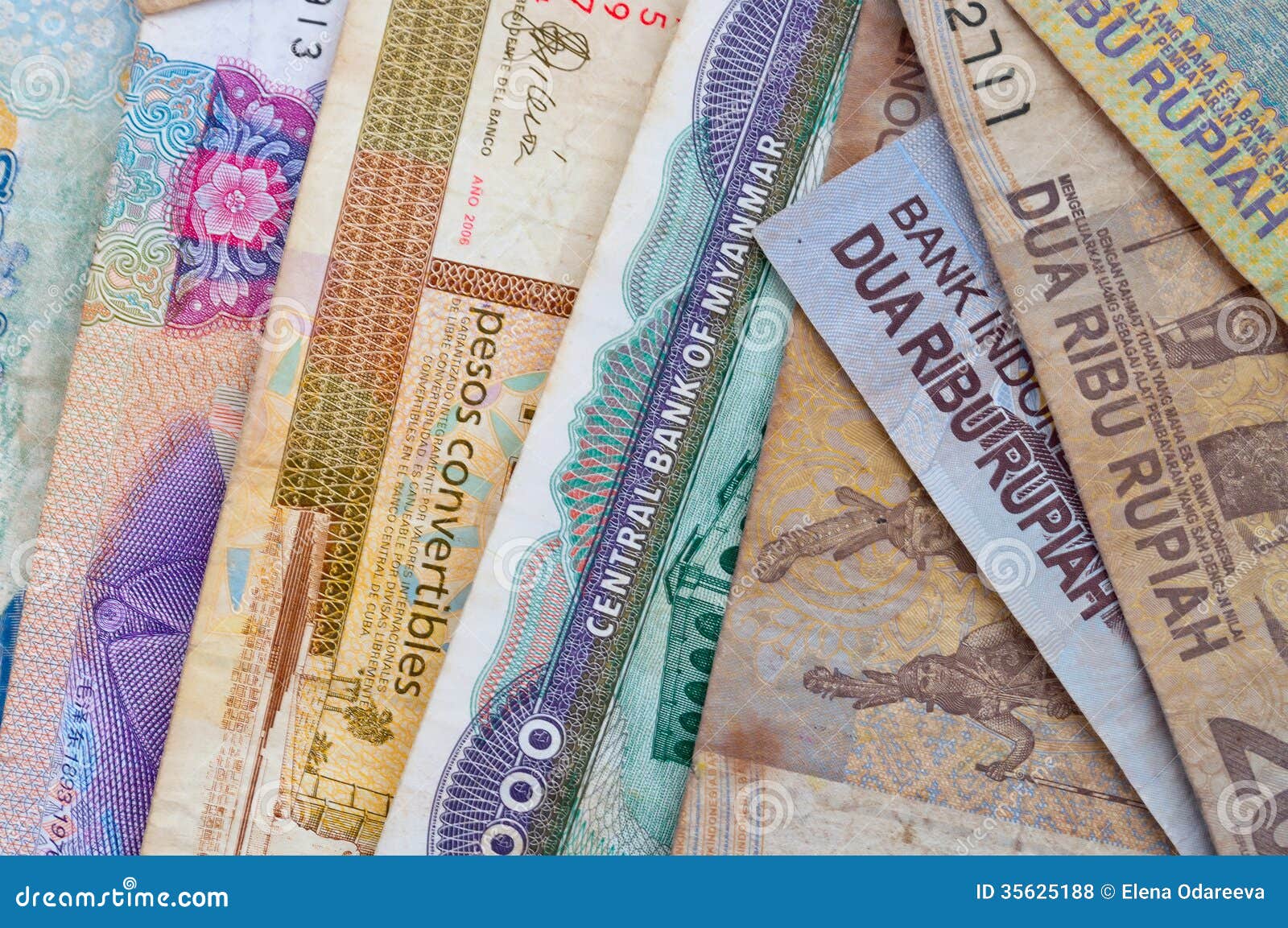 Different currencies stock photo. Image of collage, global - 35625188
