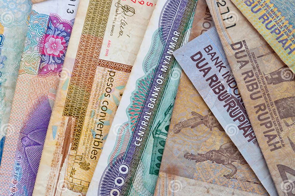 Different currencies stock photo. Image of collage, global - 35625188