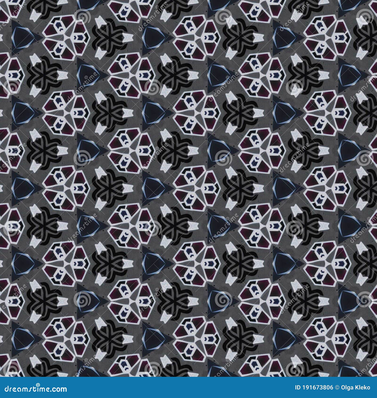 Different Decorative Forms. Handmade Illustration. Stock Illustration ...