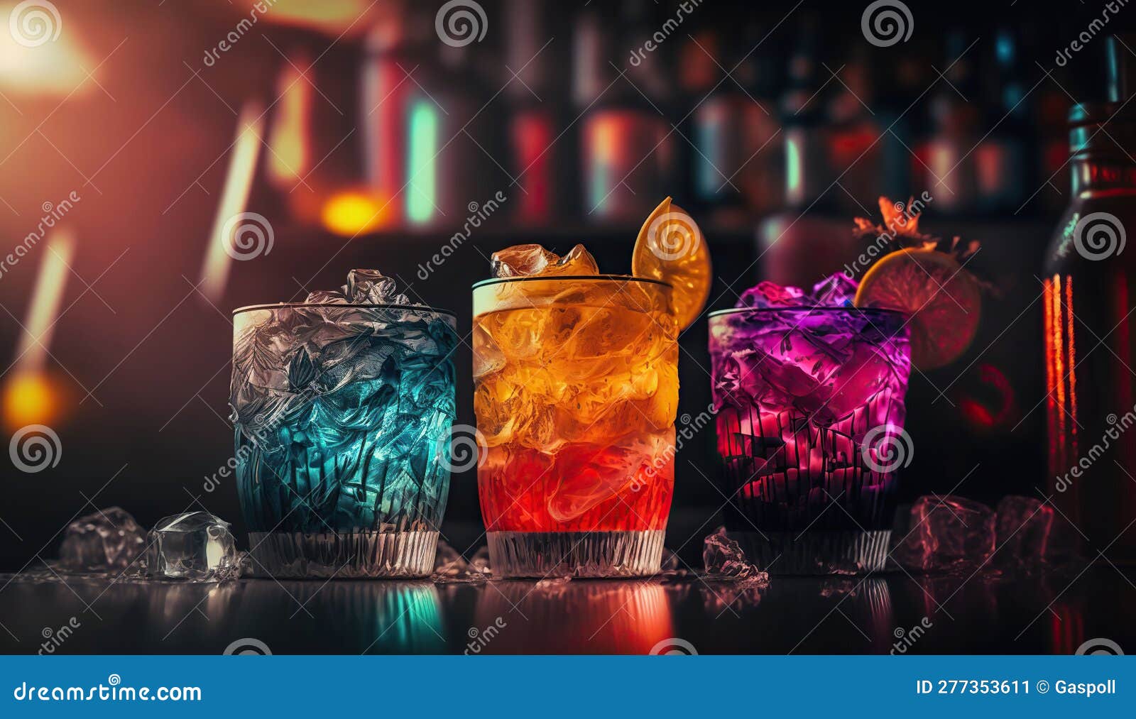 Cocktails On The Table, Baroque, Gourmet Photography With Flowers ...