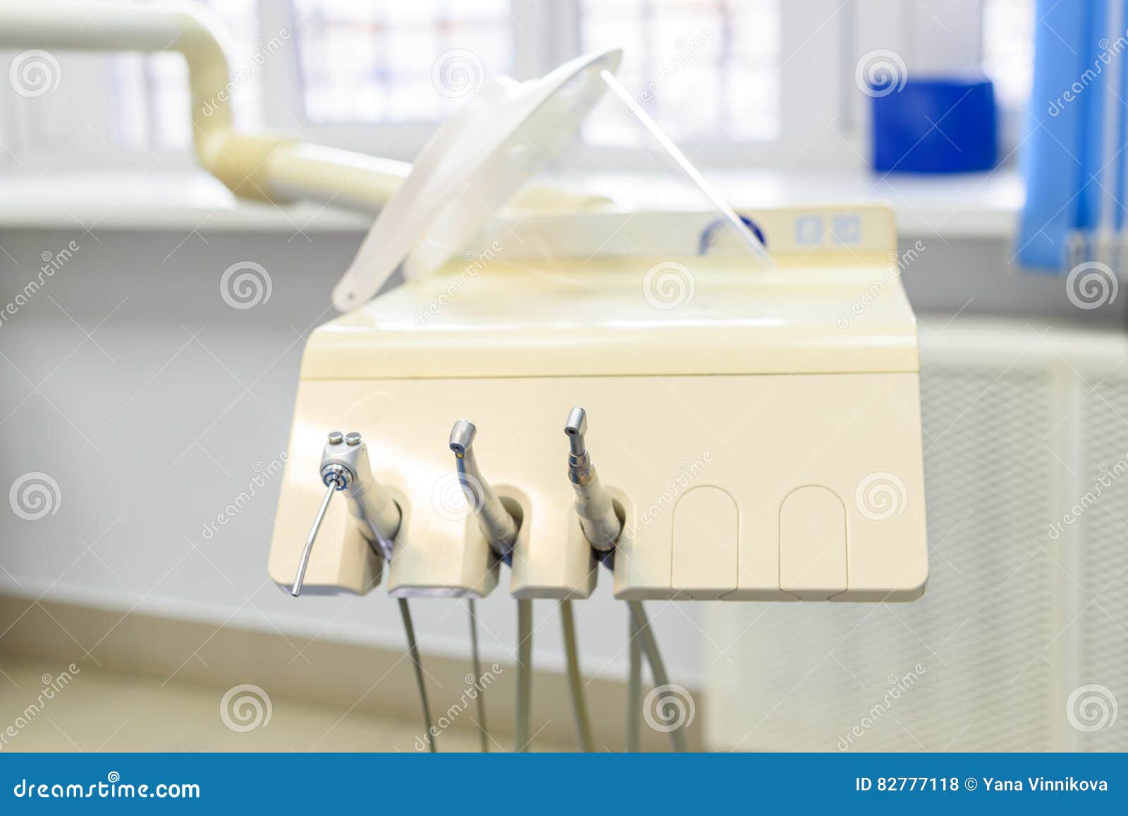 Different Dental Instruments and Tools in a Dentists Office Stock Photo ...