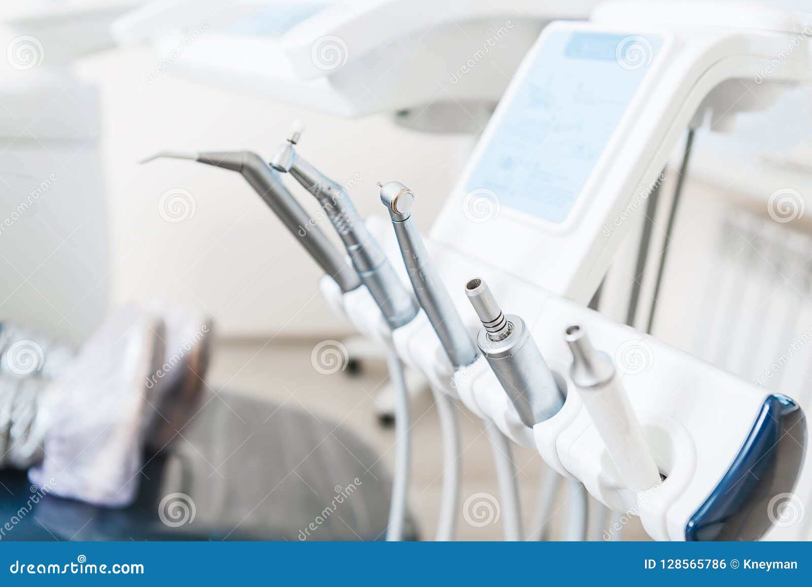 Different Dental Instruments and Tools in a Dentists Office Stock Photo ...
