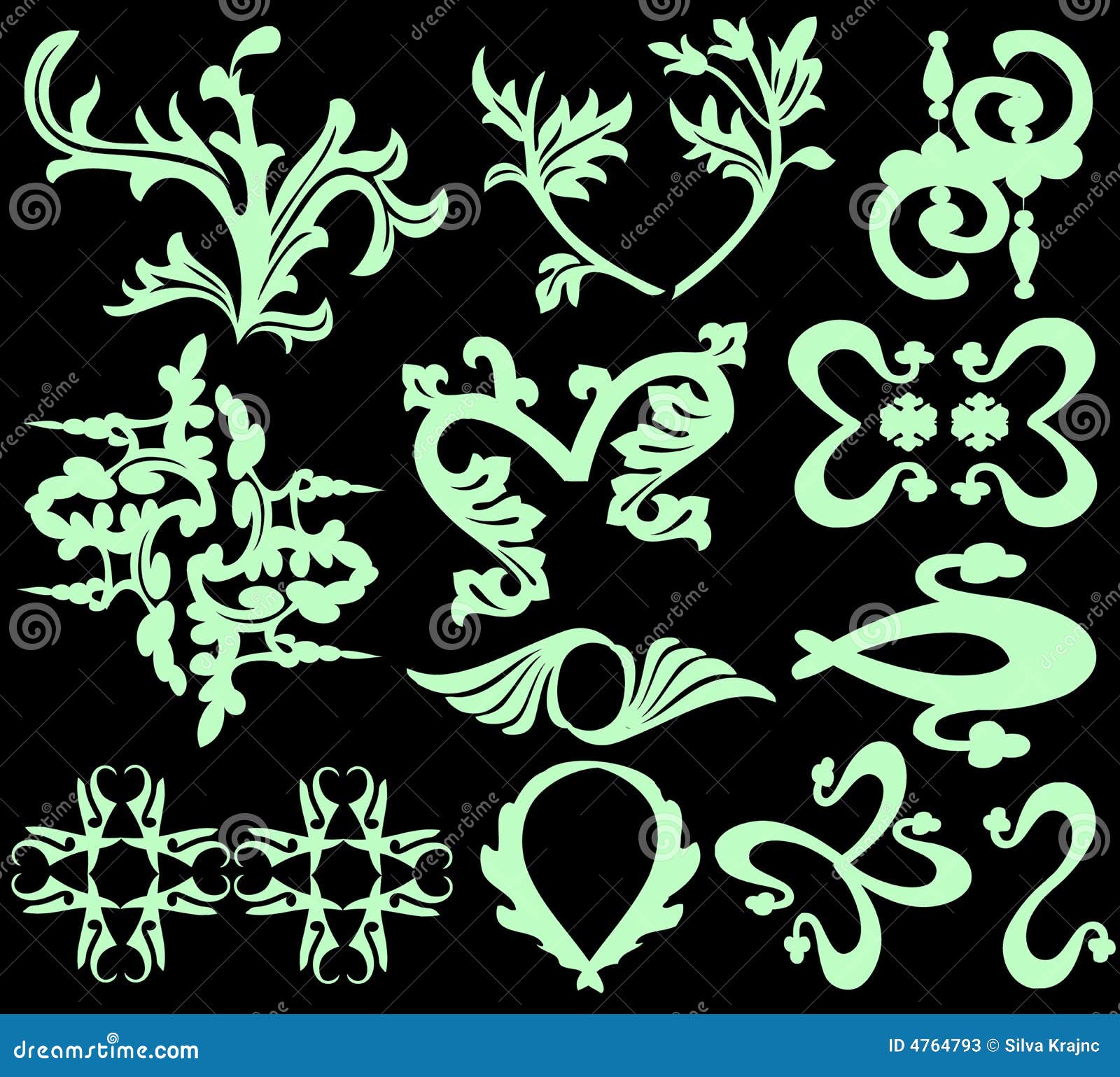 Different Design Elements stock vector. Illustration of frame - 4764793