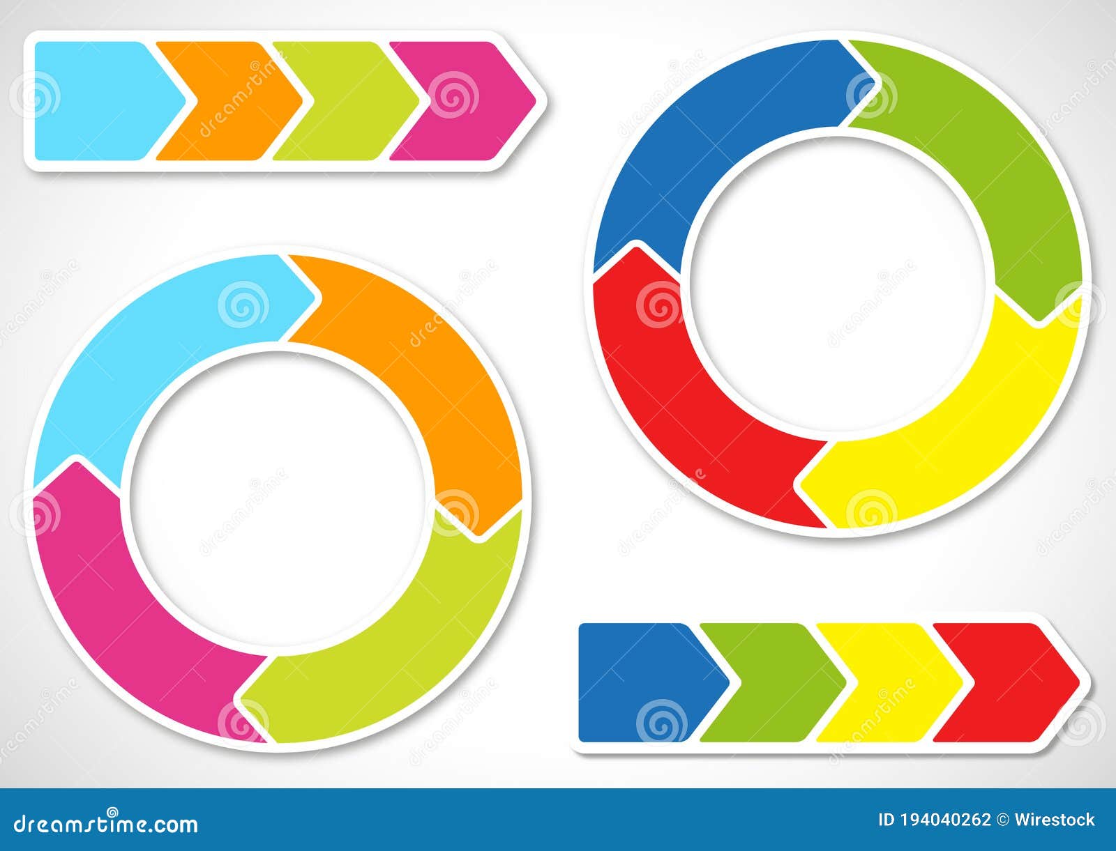 Different Designs of Arrows Used for Directing Steps in Instructions ...