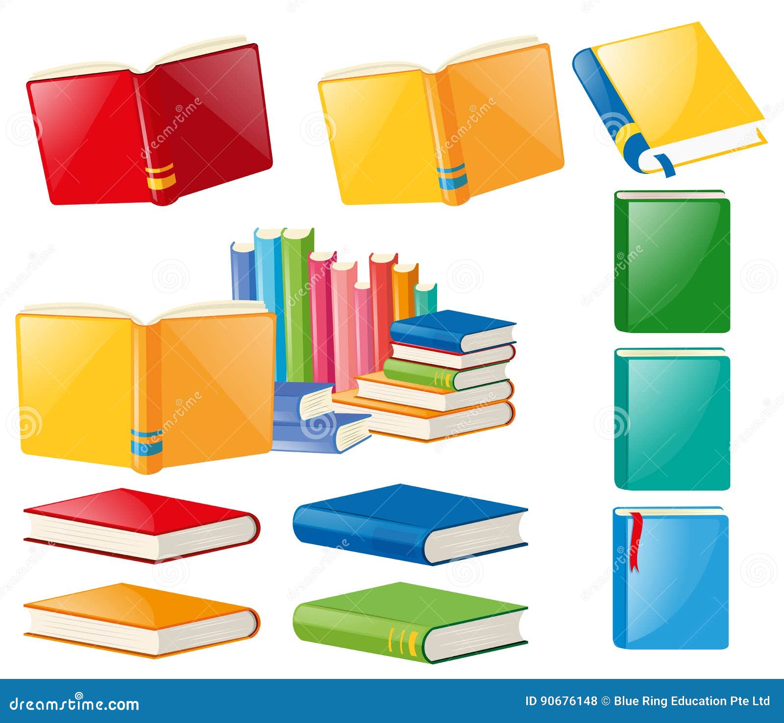 Different designs of books stock vector. Illustration of reading - 90676148