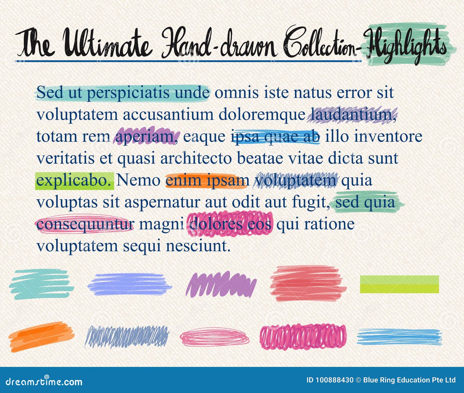 Different Designs of Highlights Stock Vector - Illustration of clip ...