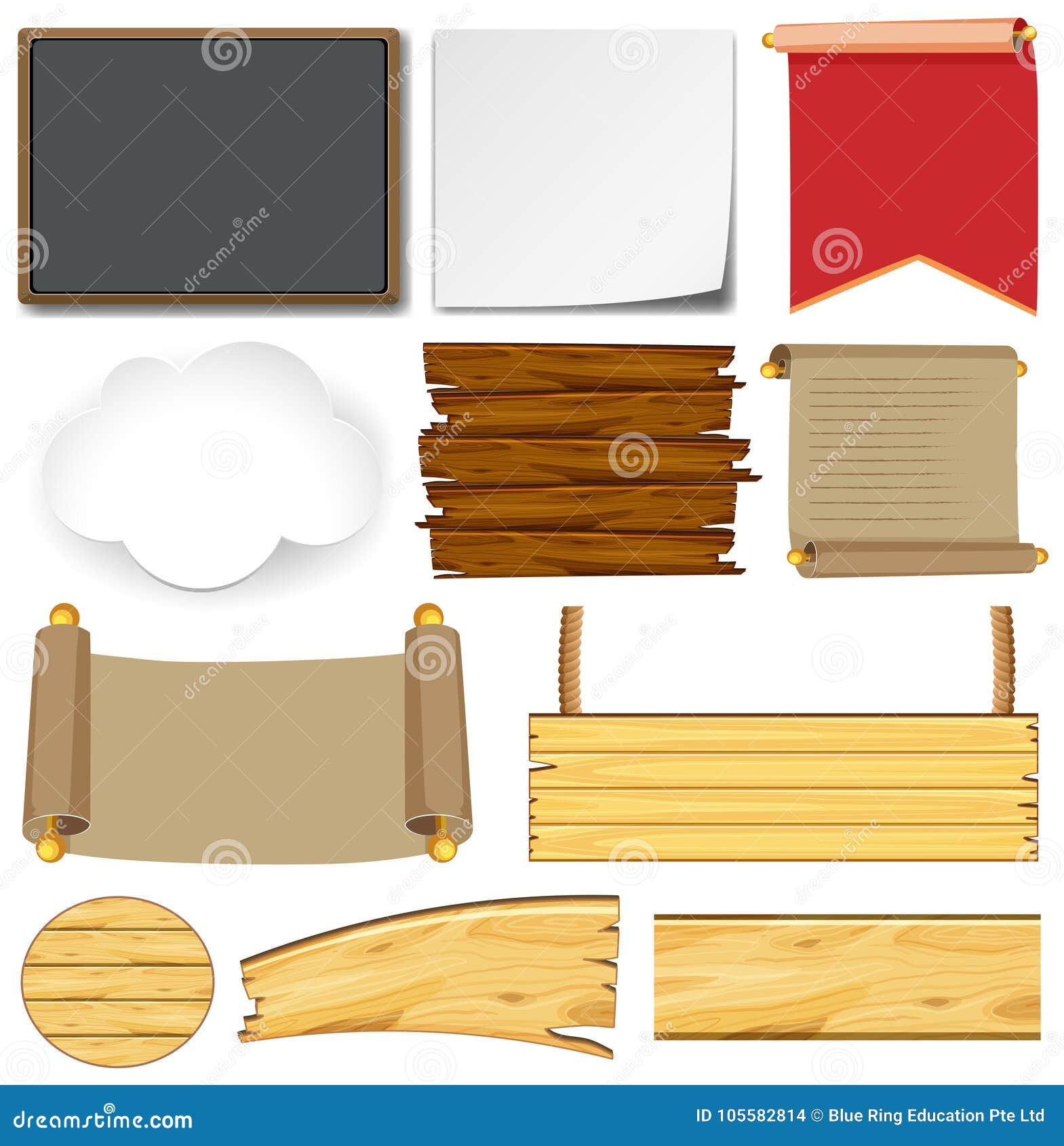 Different Designs for Signs and Boards Stock Vector - Illustration of ...