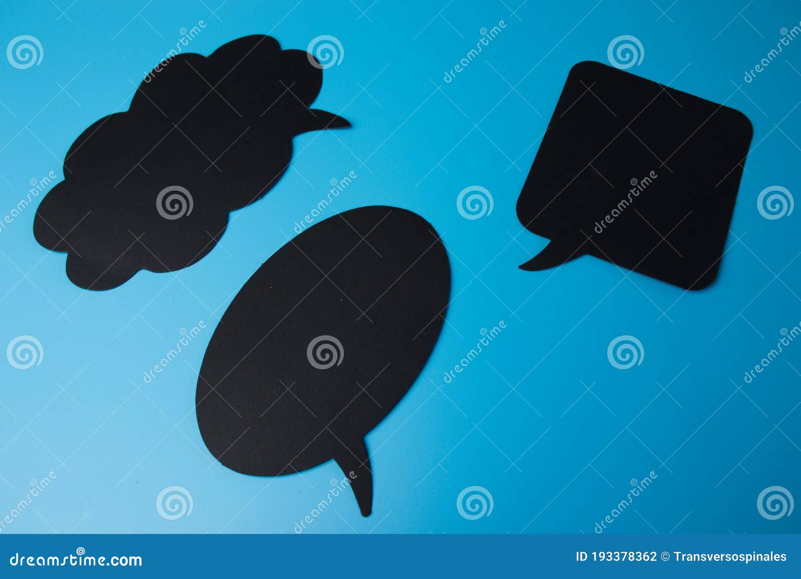 Different Dialogue Bubbles and Boxes. Speech, Talk and Chat Design ...