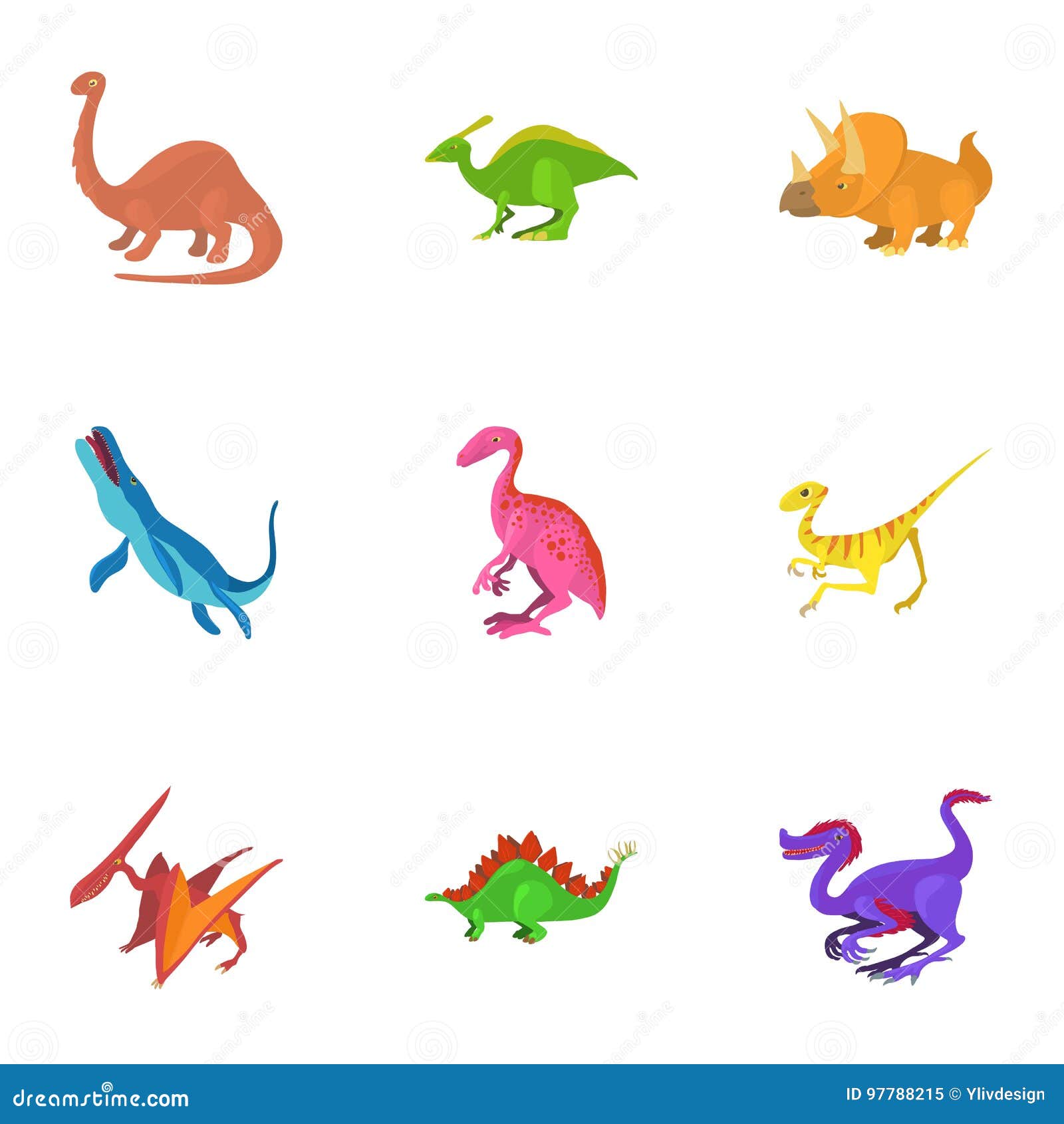 Set Of Different Dinosaur Yoga Poses. Various Yoga Asanas. Collection ...