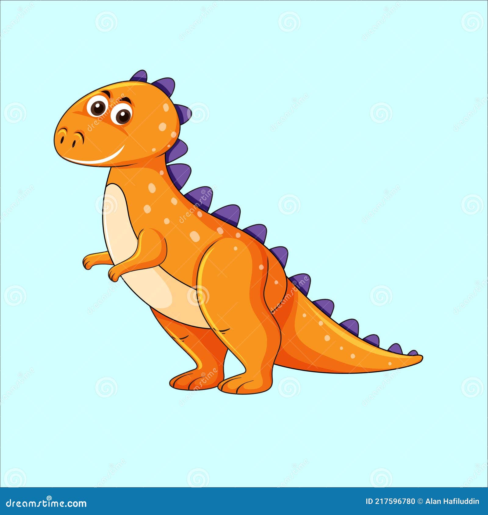 Different Dinosaurust Cartoon Character Vector Stock Vector ...