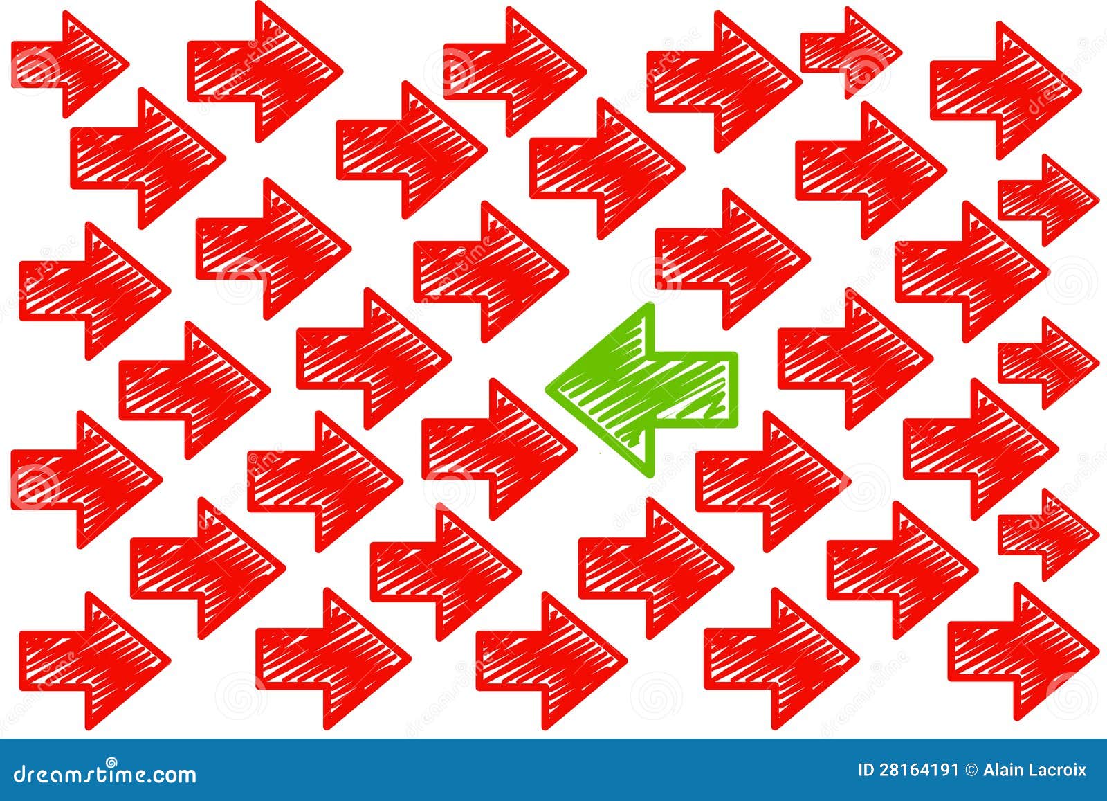 Different direction stock illustration. Illustration of contrast - 28164191