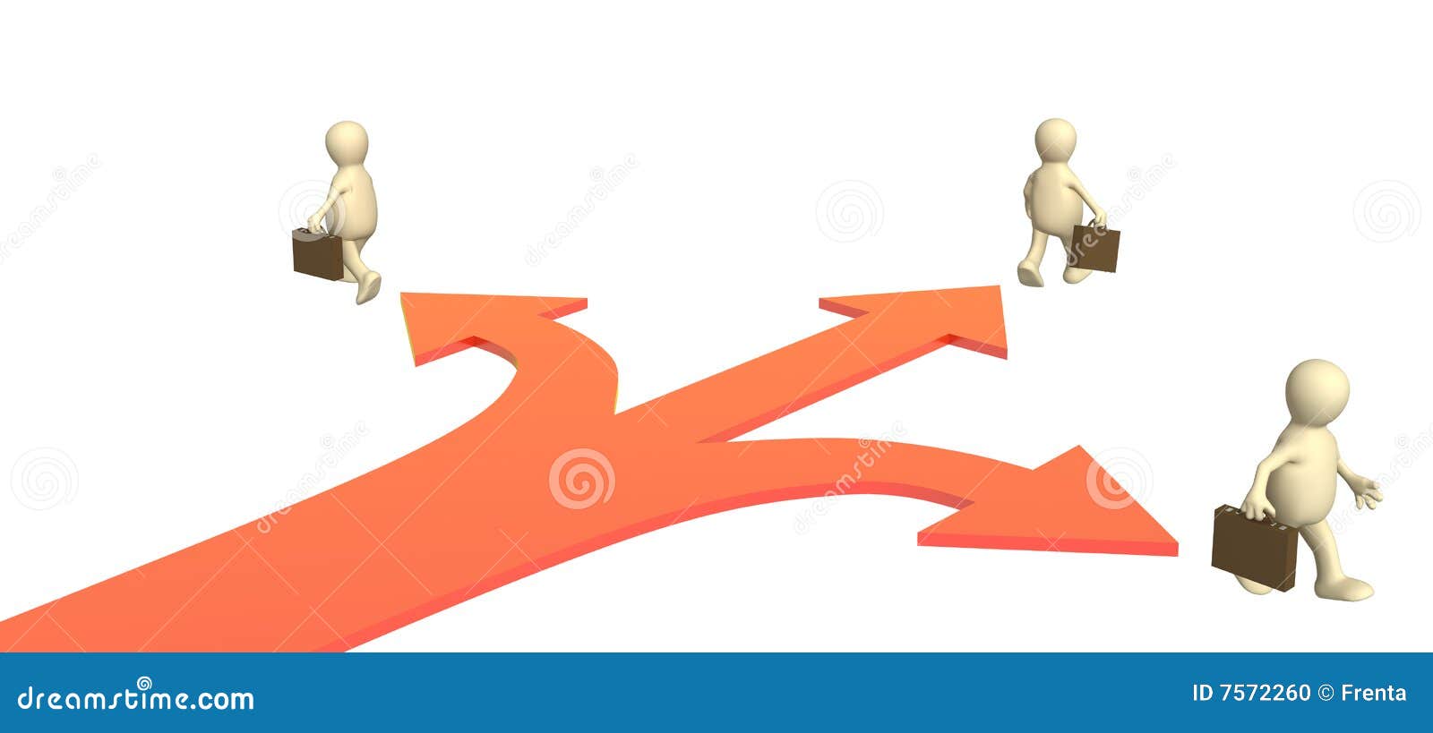 Different Direction in Business Stock Illustration - Illustration of ...