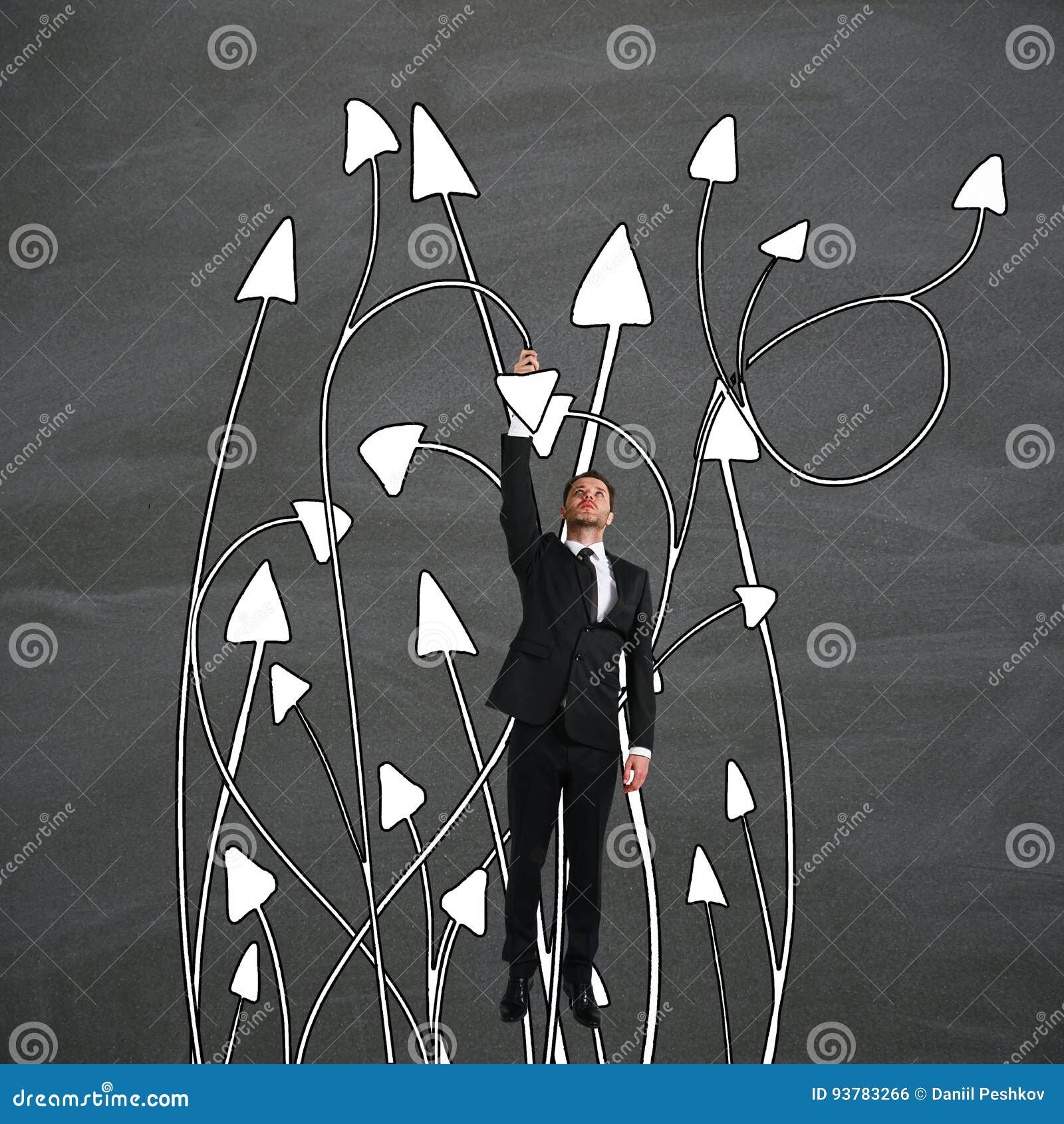 Different Direction Concept Stock Illustration - Illustration of ...