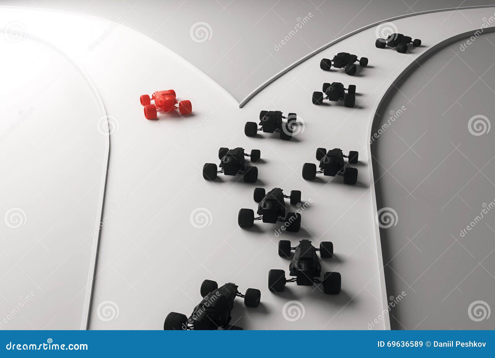 Different Direction Concept Stock Illustration - Illustration of choose ...