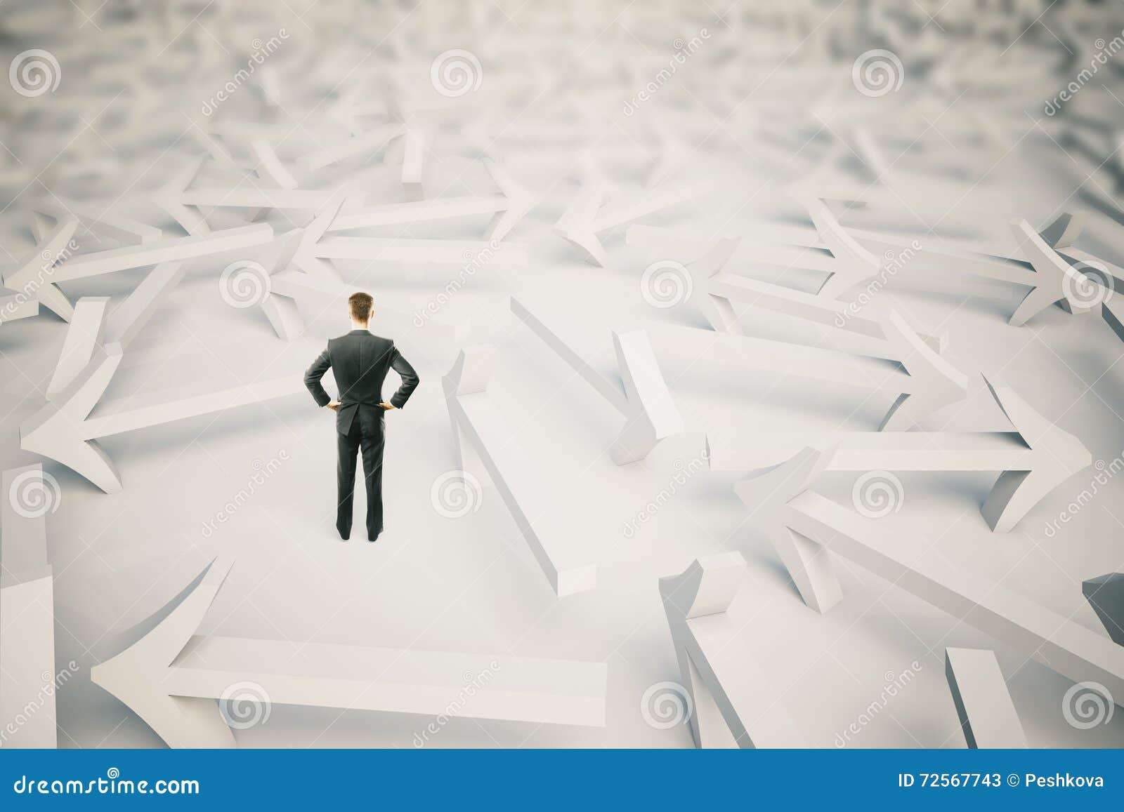 Different Direction Concept Stock Illustration - Illustration of ...