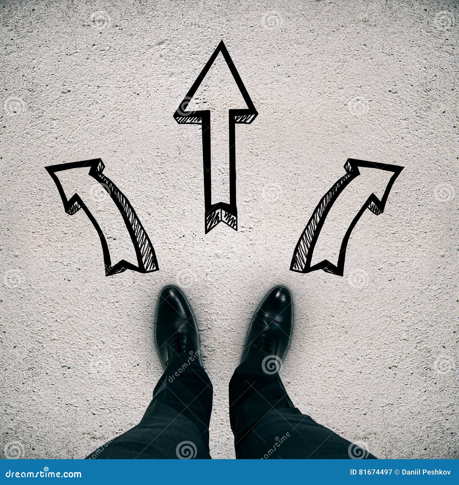 Different Direction Concept Stock Image - Image of drawing, challenge ...