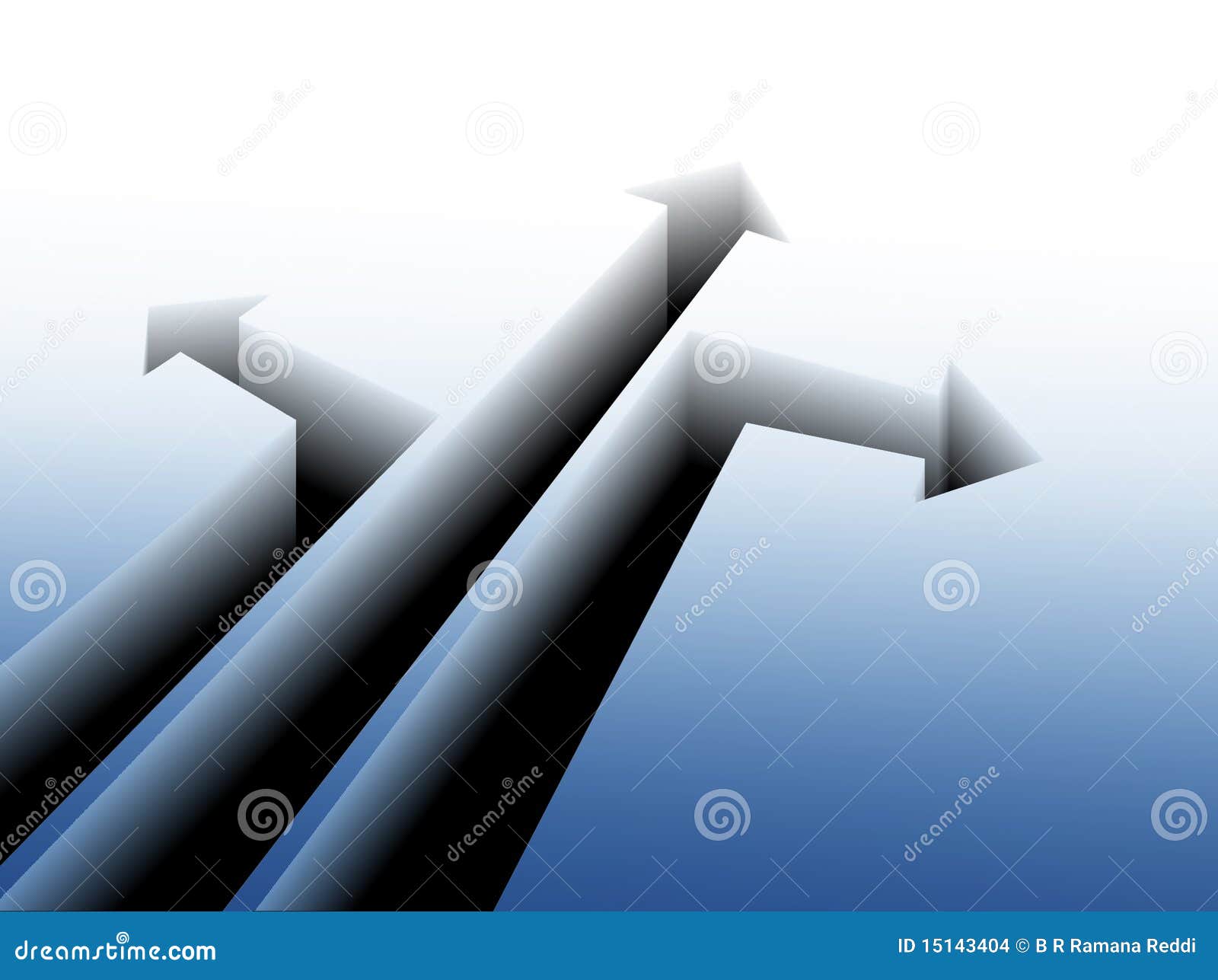 Different Directions stock illustration. Illustration of ascensional ...