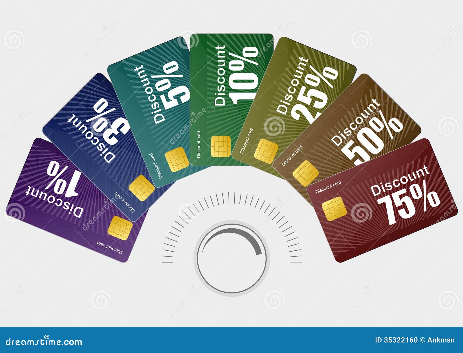 Different discount cards stock vector. Illustration of business - 35322160