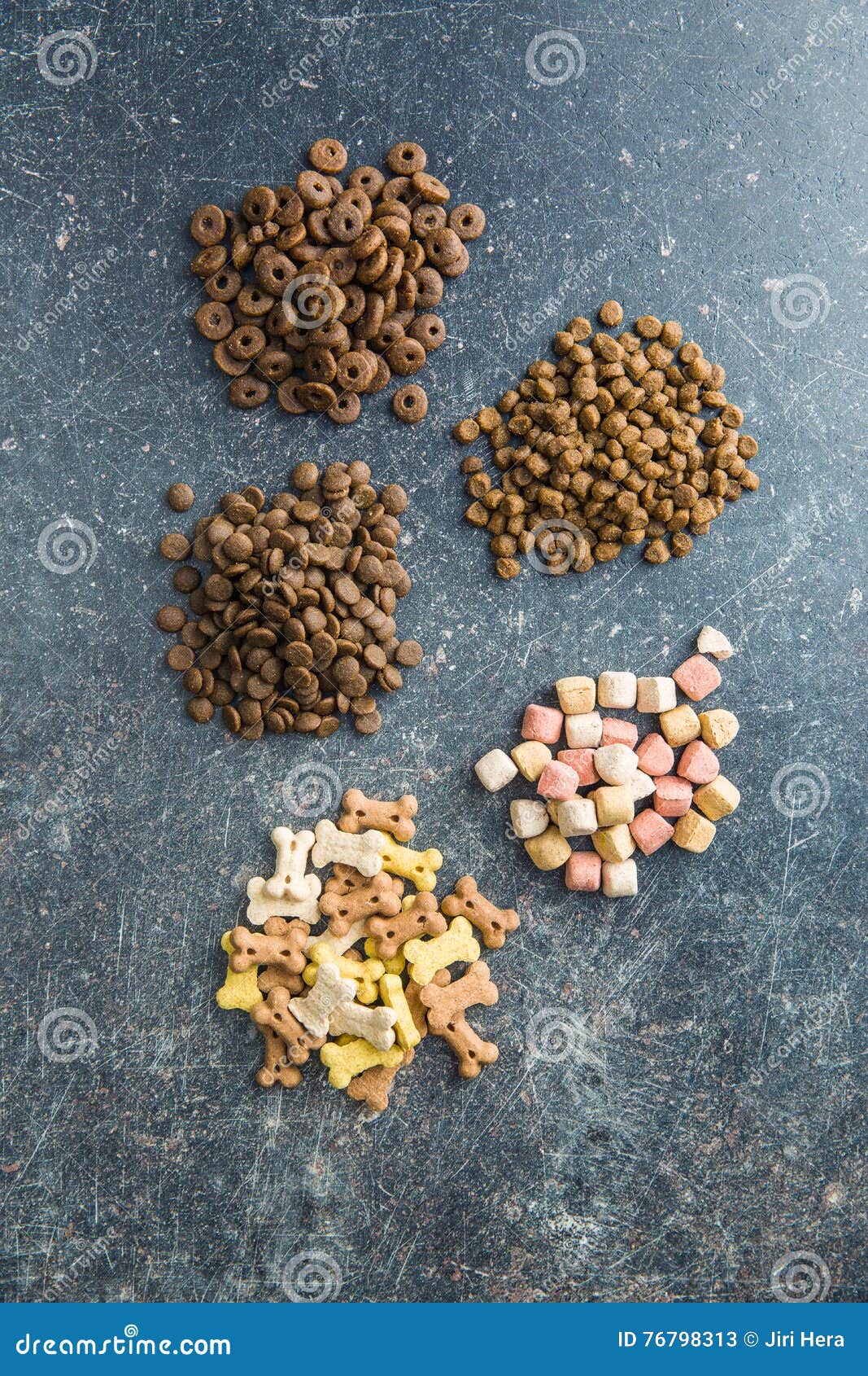Different dog foods. stock image. Image of crunchy, canine - 76798313