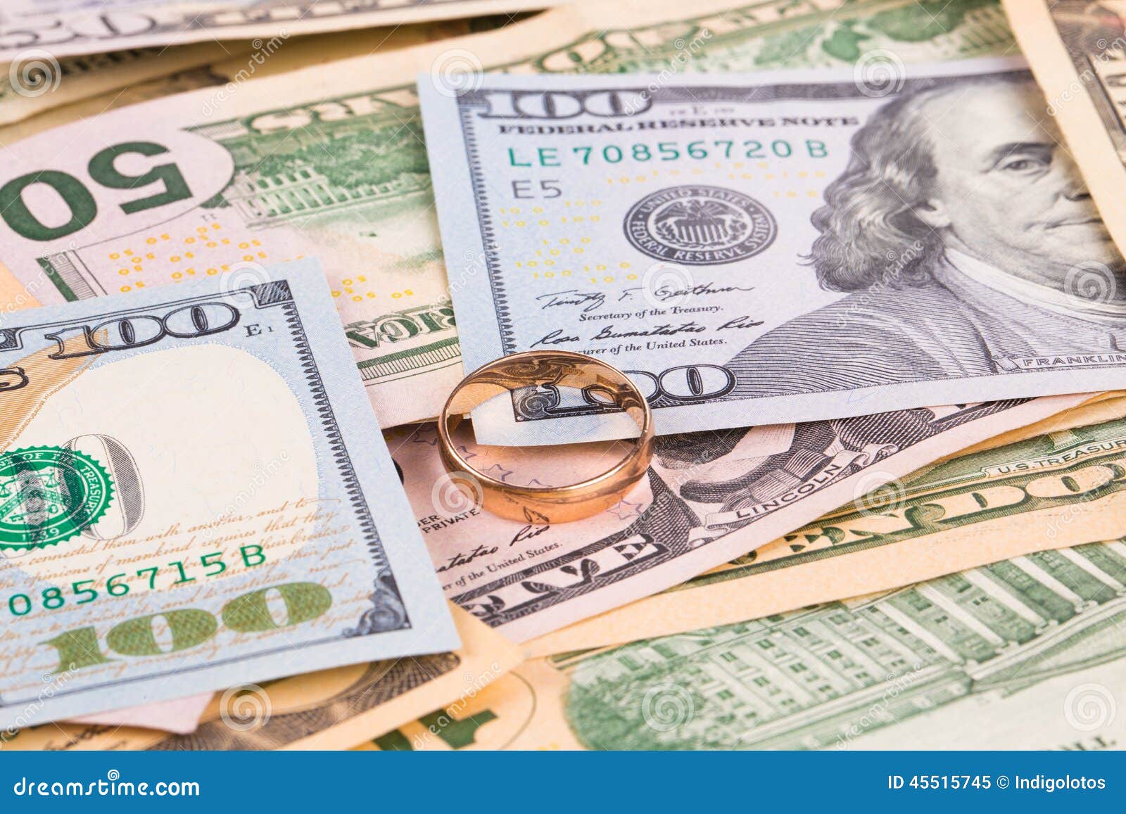 Different dollar bills. stock image. Image of object - 45515745