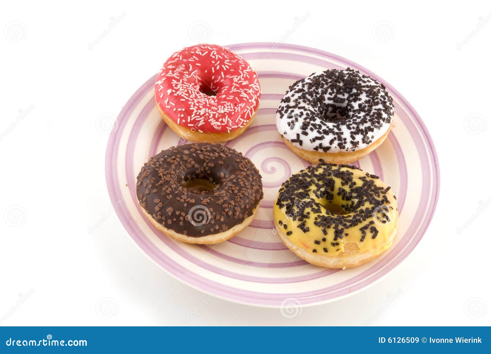 Different doughnuts stock image. Image of round, baked - 6126509