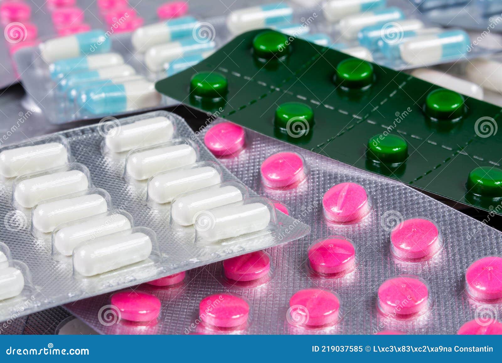Medication packs stock image. Image of drugs, doctor - 219037585