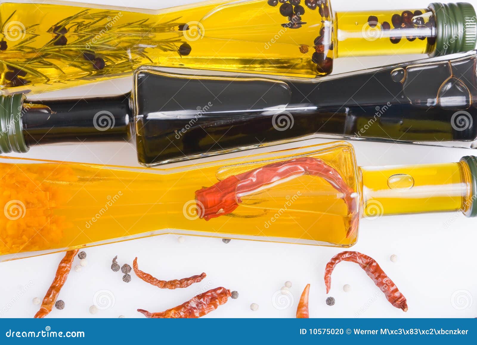 Different edible oils stock photo. Image of vinegar, herbs - 10575020