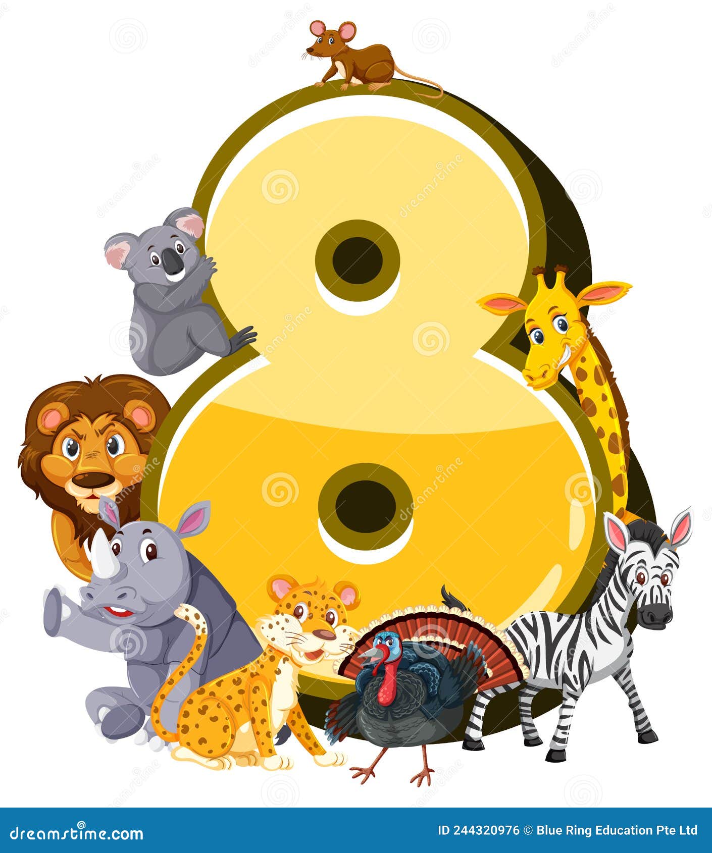 Eight Animals Finger Puppets Royalty-Free Cartoon | CartoonDealer.com ...