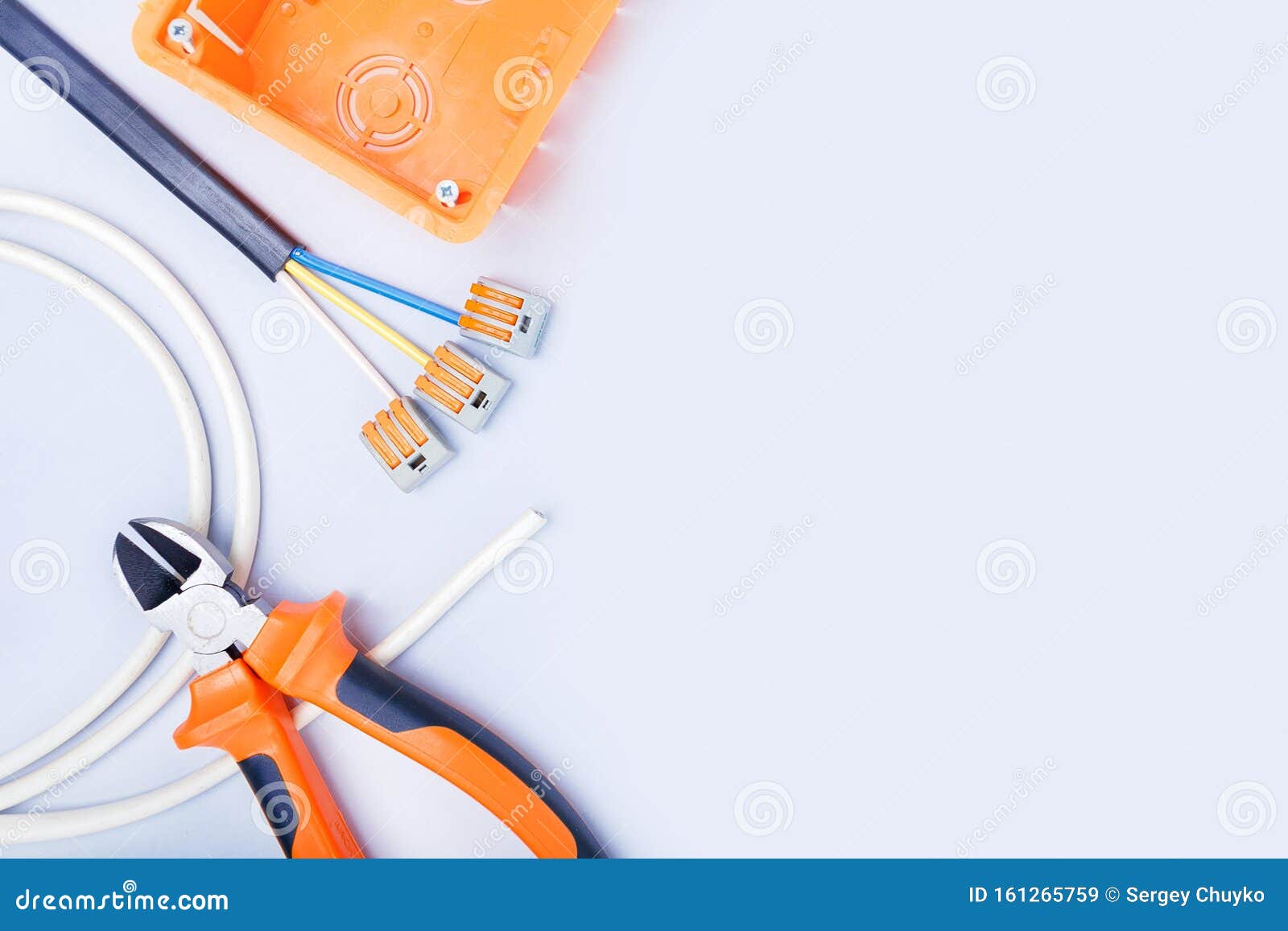 Different Electrical Tools with Copy Space. Stock Image - Image of ...