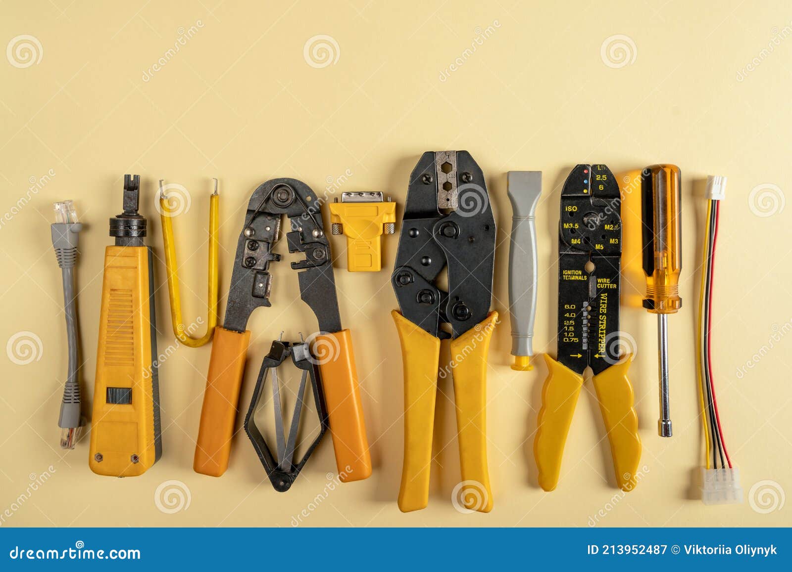 Different Electrical Tools on Electrical Engineering Drawings Stock ...