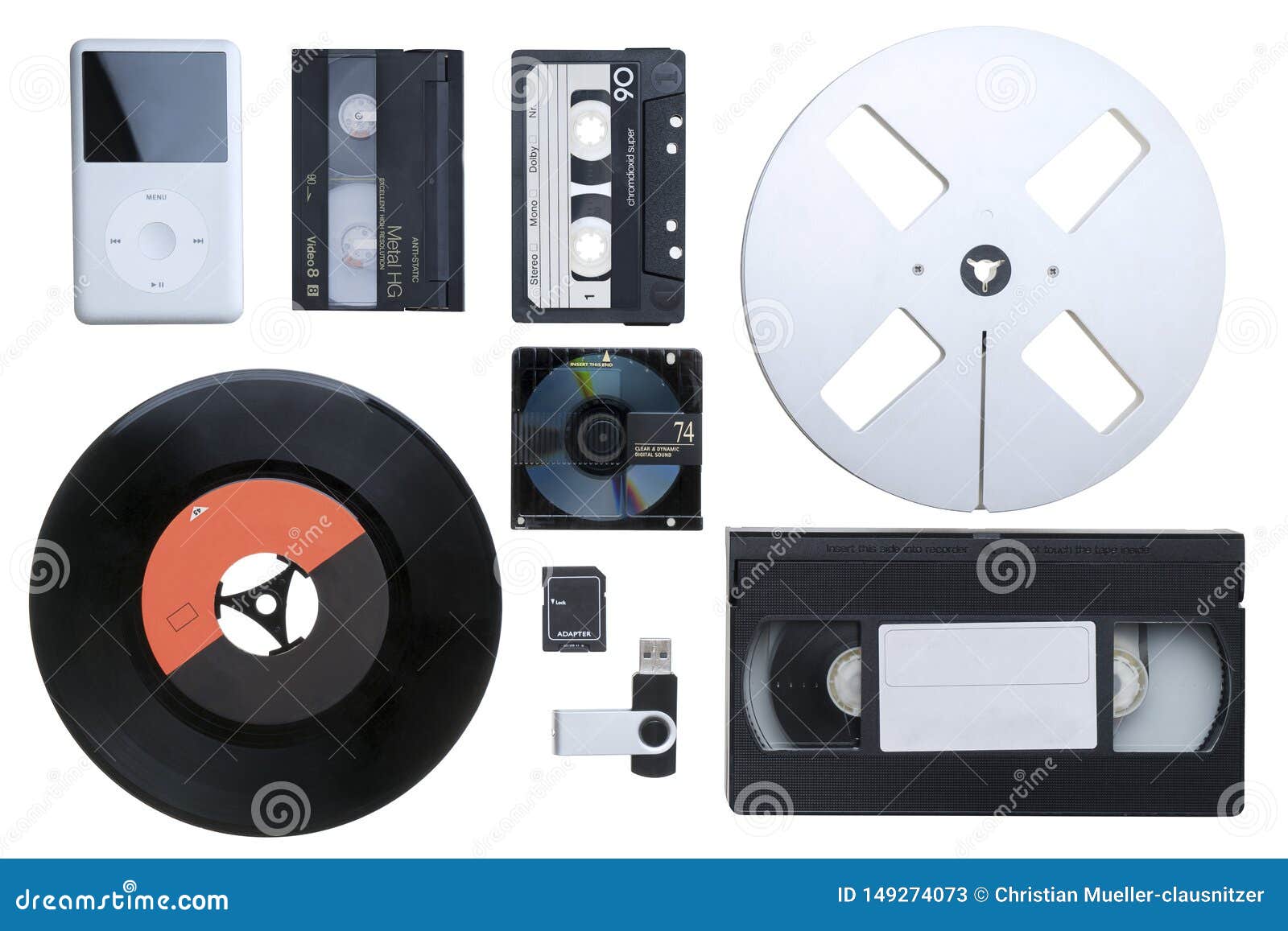 Different Electronic Devices Stock Image - Image of recording, memory ...