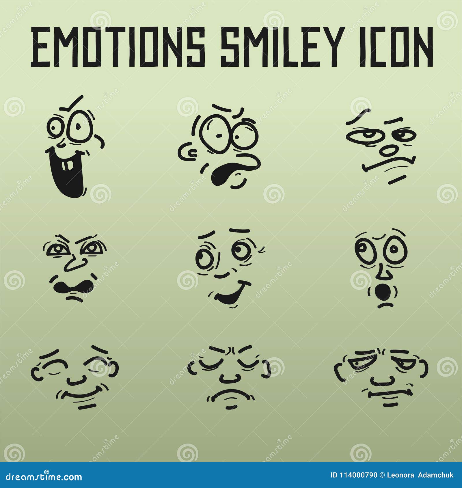 Emotions For Comics Speech Like Bang And Cool Vector Illustration ...