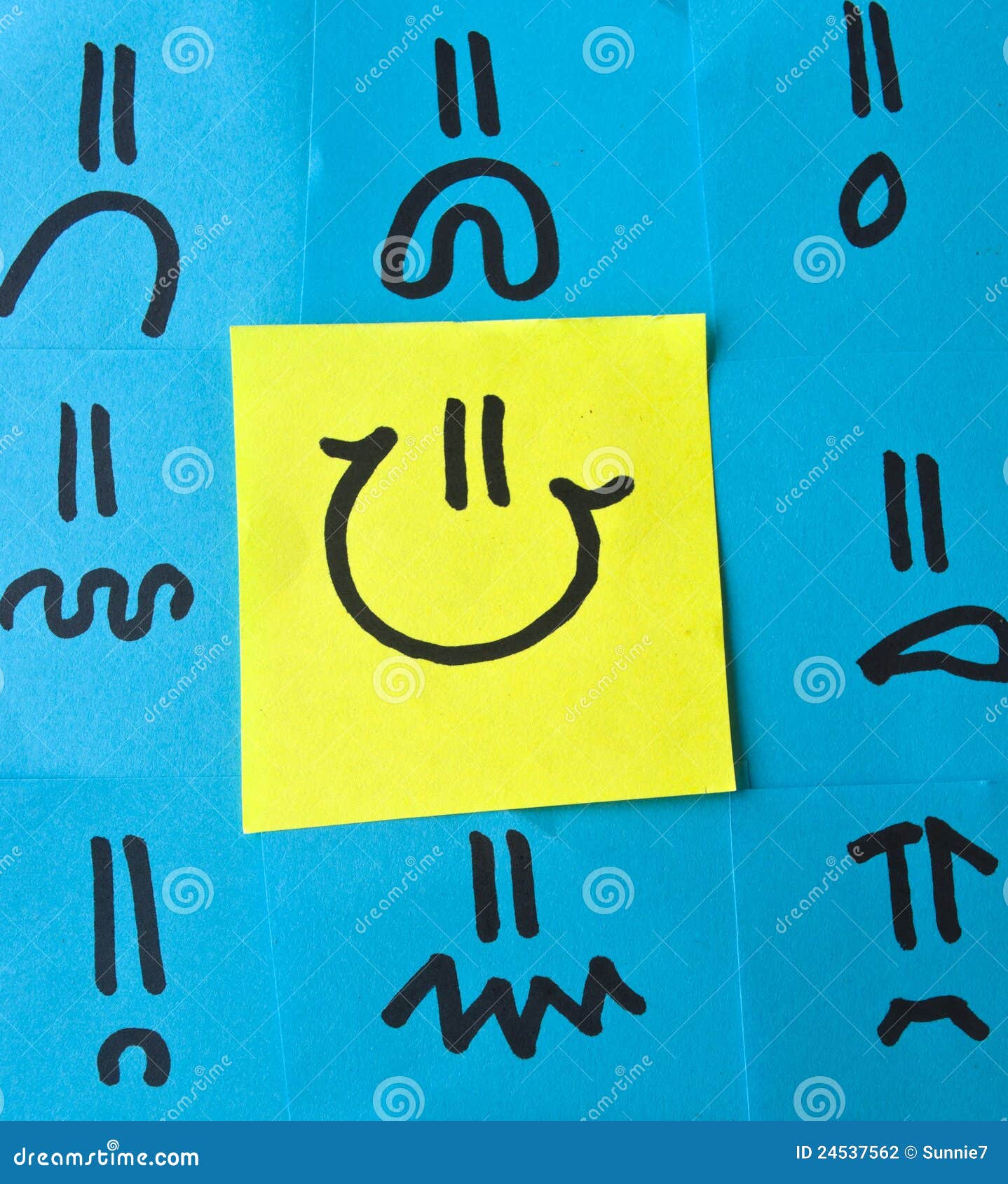 Different Emotions Collage. Set Of Girl Emotional Portraits. Emotion ...