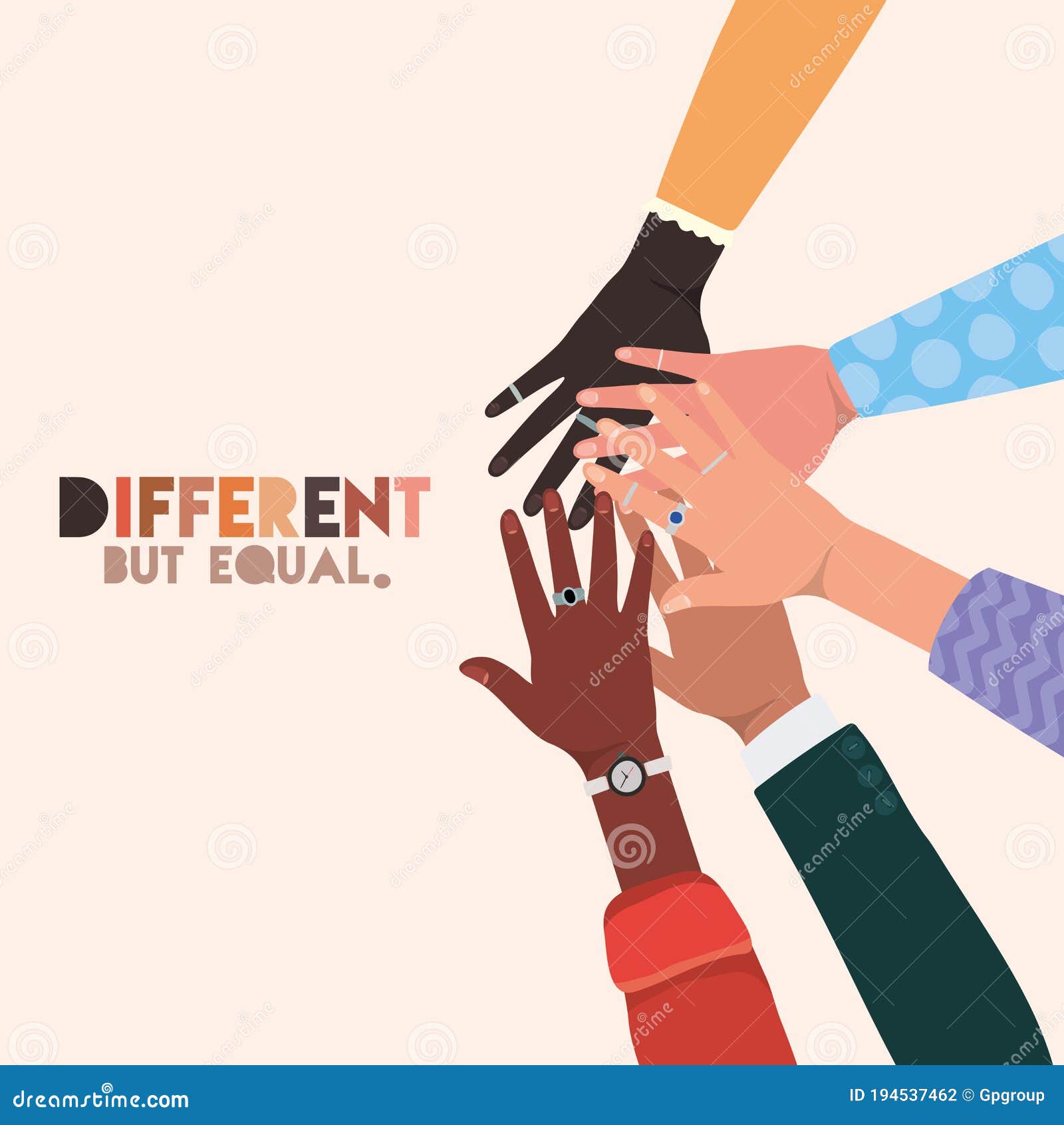 Diversity Skins Of Women And Man Cartoons Vector Design | CartoonDealer ...