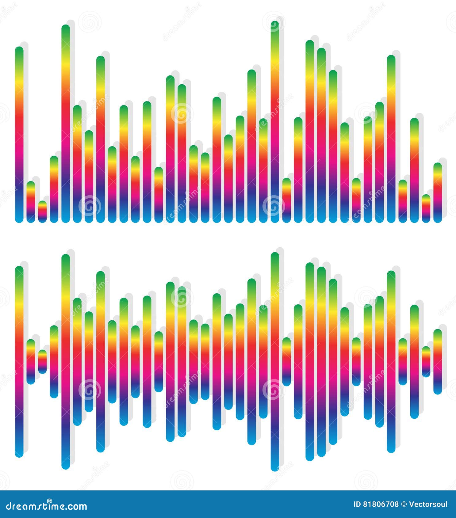 Equalizer Of Different Colors Vector Illustration | CartoonDealer.com ...