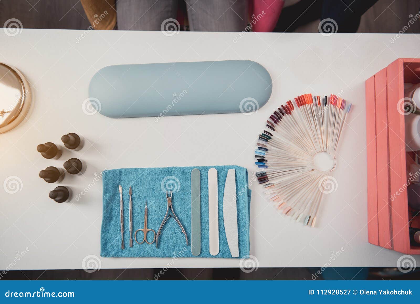 Different Equipment for Creating Manicure Stock Image - Image of ...