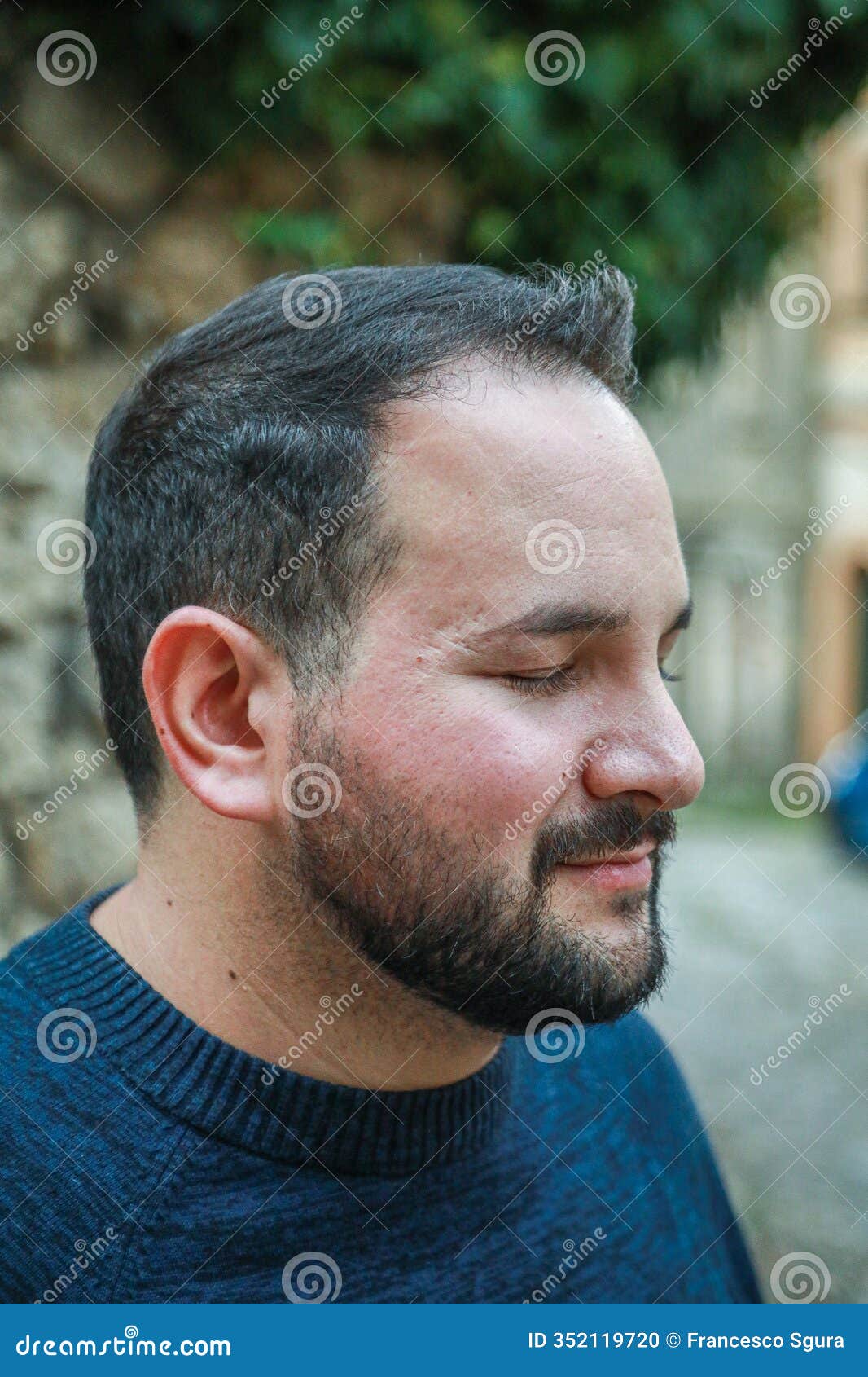 Relaxed Man with Closed Eyes Stock Photo - Image of body, wellness ...