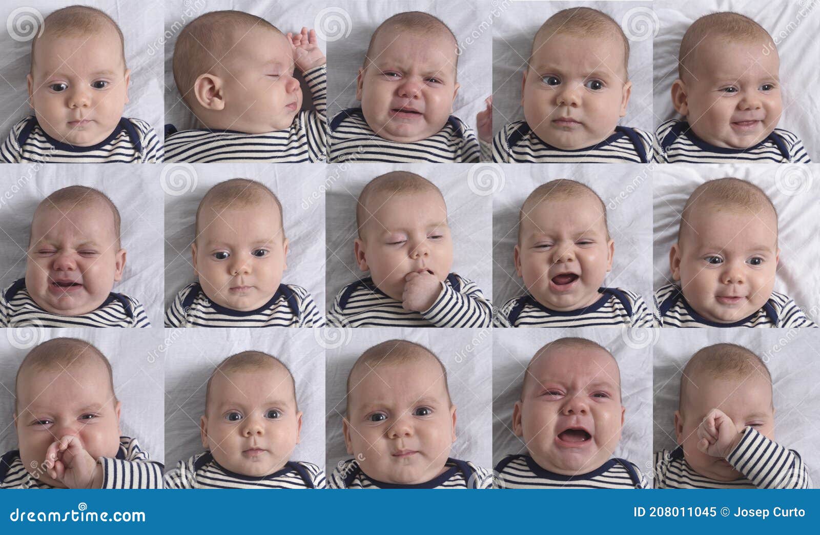 A the Different Faces that a Baby Could Stock Image - Image of cute ...