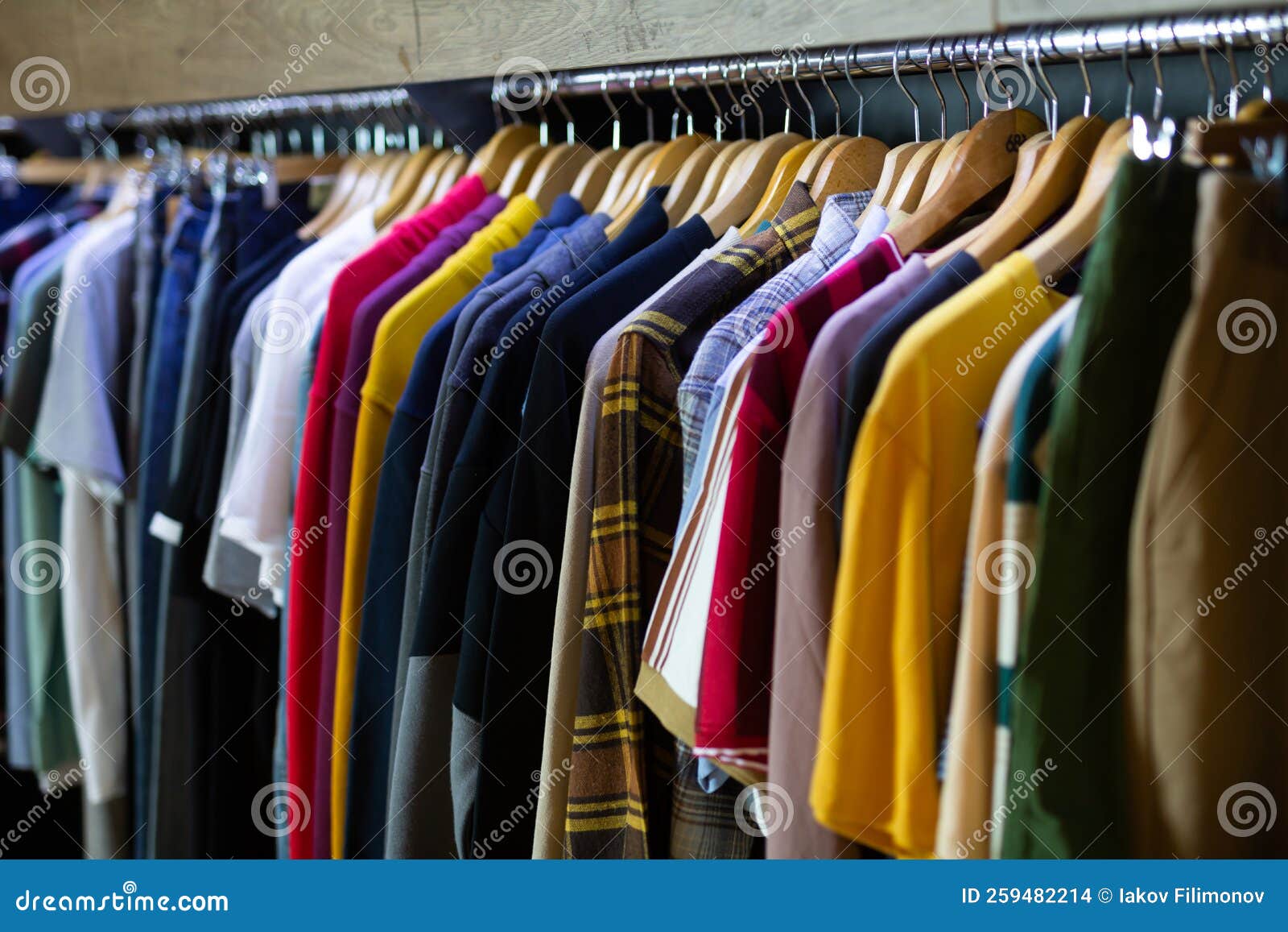 Fashion Clothes in the Shopping Centre Stock Photo - Image of indoors ...